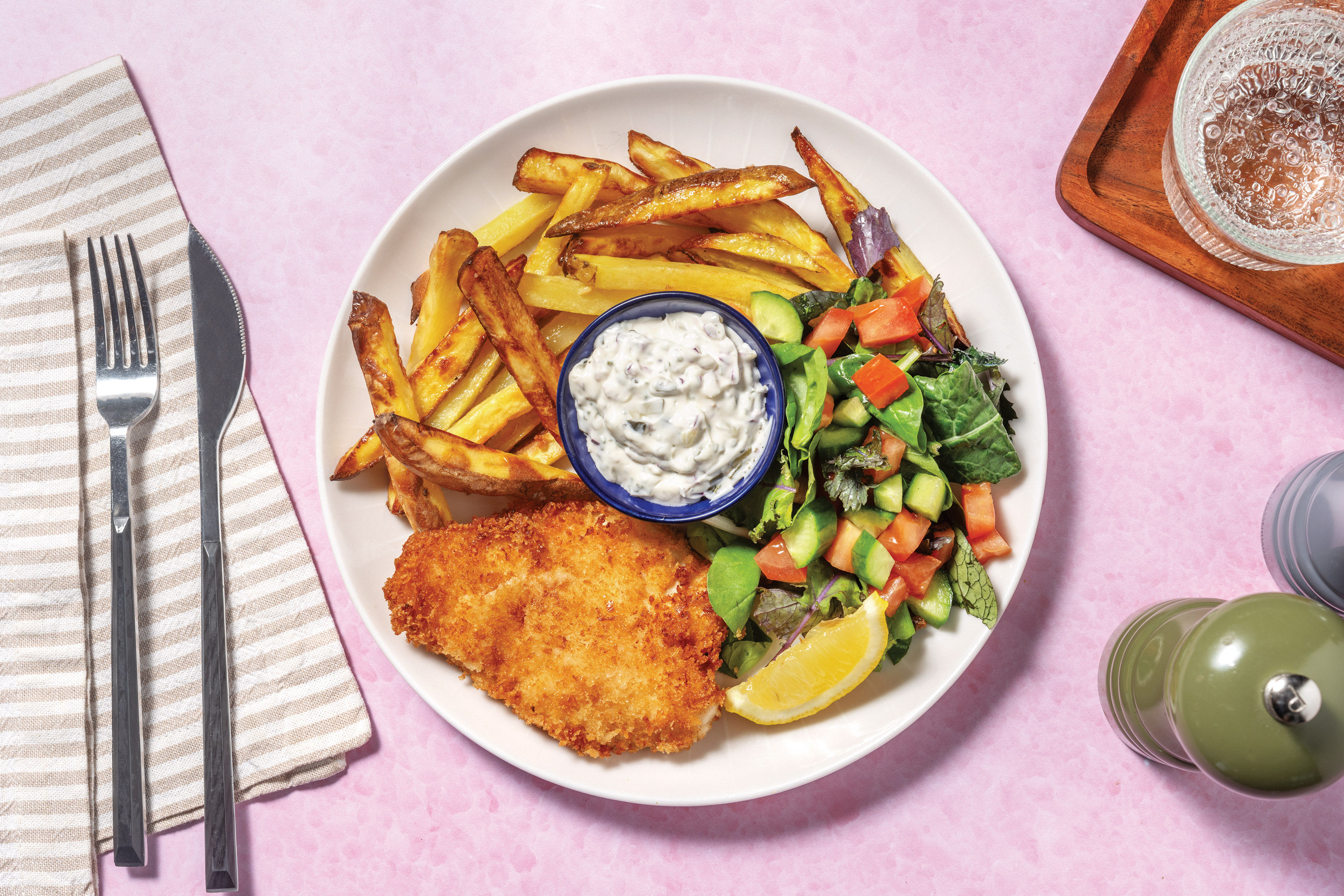 Quick Crumbed Fish & Chips Recipe | HelloFresh