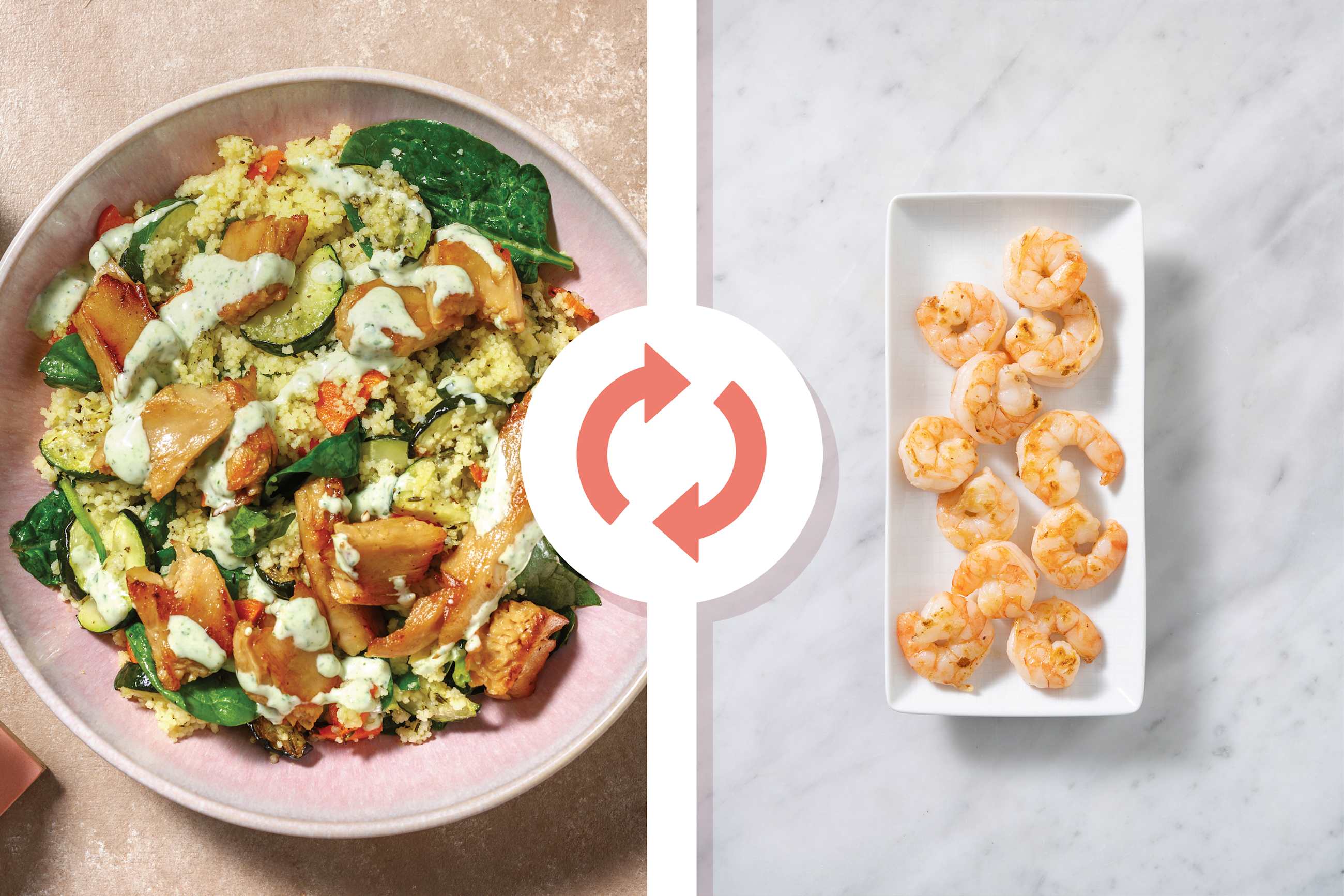 Prawn & Roast Veggie Couscous Recipe | HelloFresh