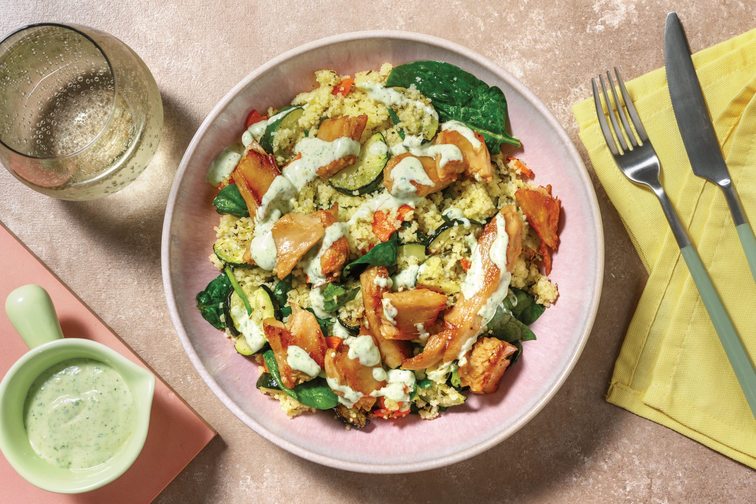 Chicken & Herby Veggie Couscous Recipe | HelloFresh