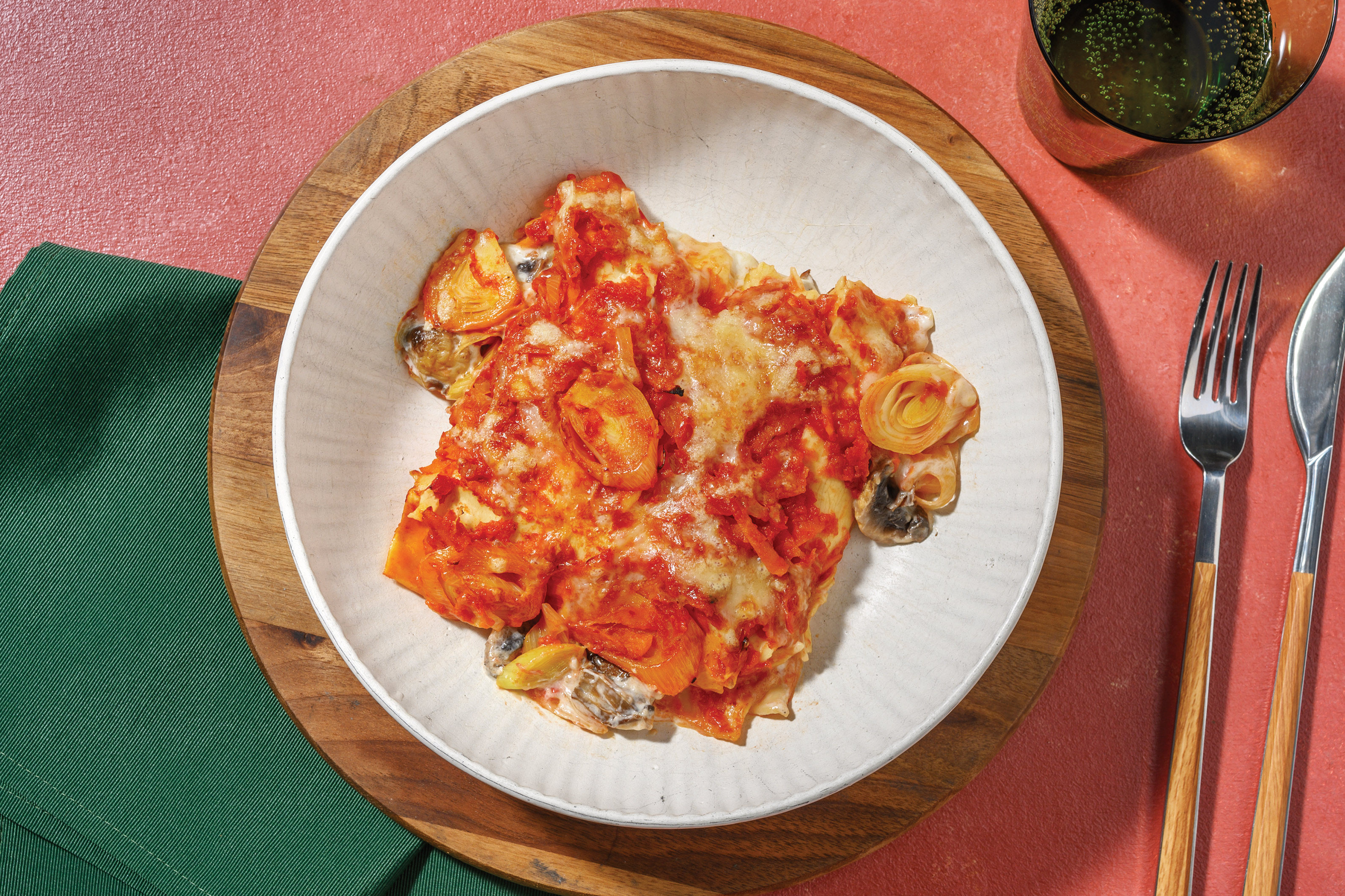 Hearty Mushroom & Leek Lasagne Recipe | HelloFresh
