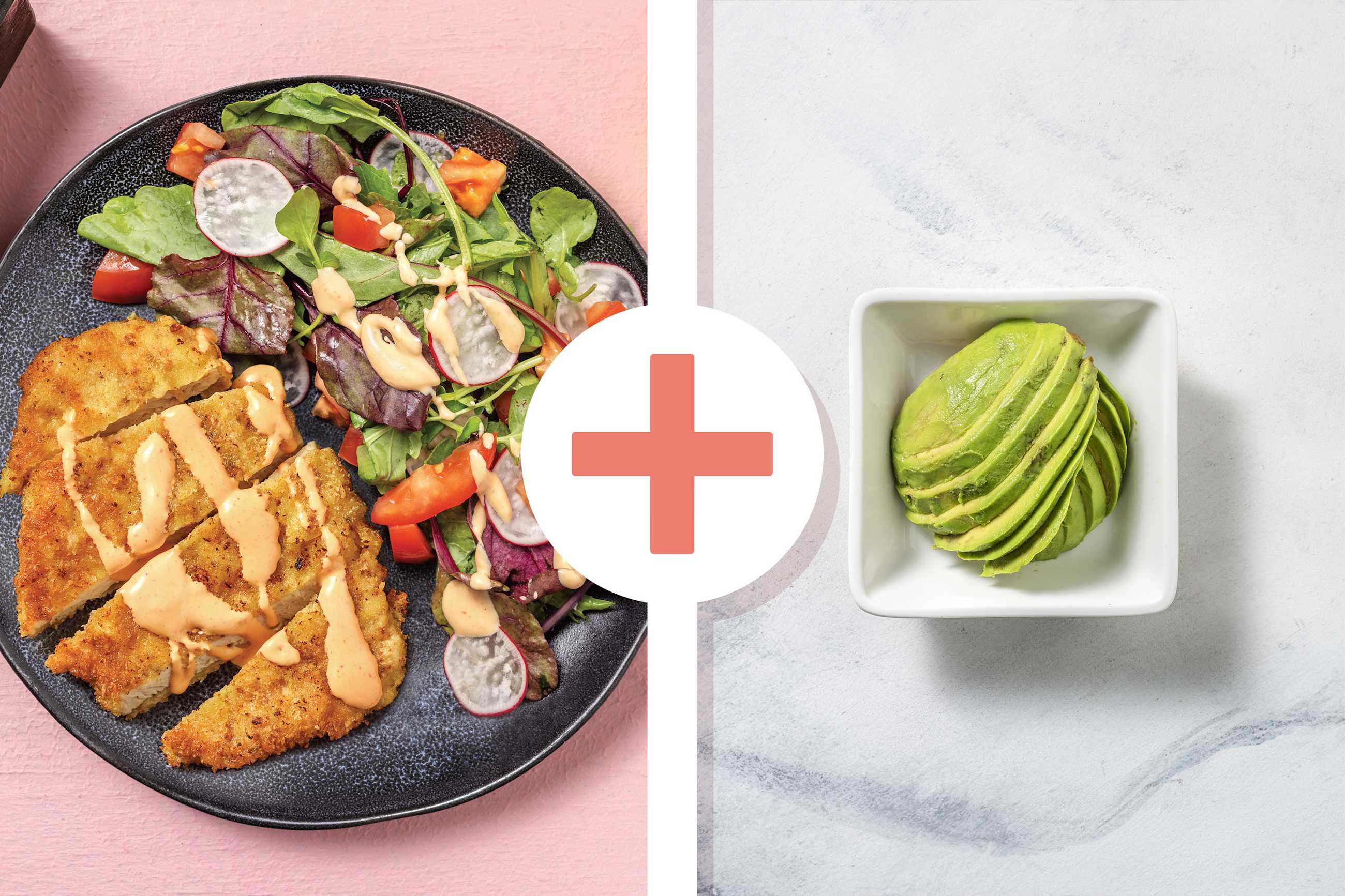 Easy BBQ Pork Schnitzel & Avocado Salad Recipe | HelloFresh