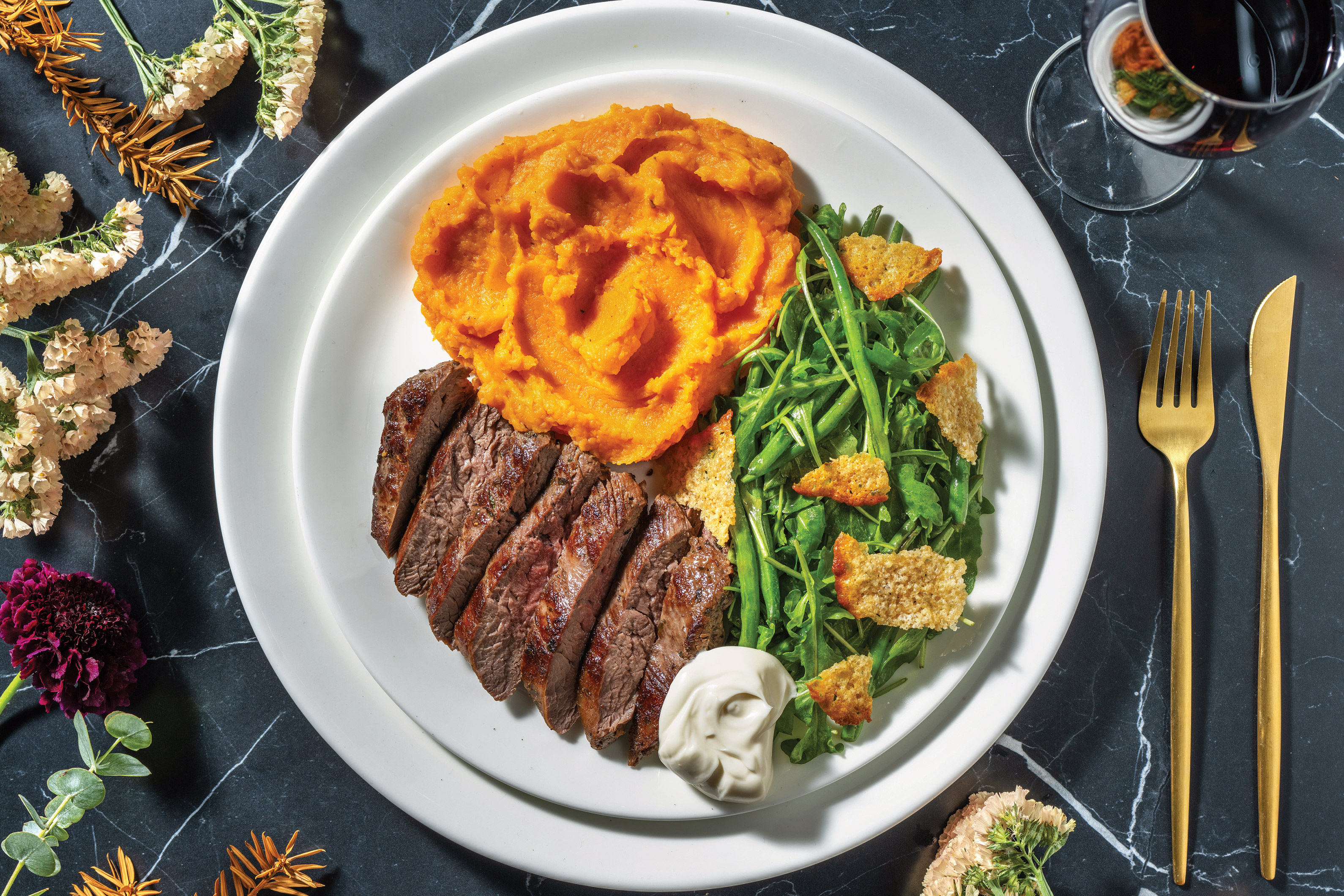Beef Eye Fillet & Truffle Mayo Recipe | HelloFresh