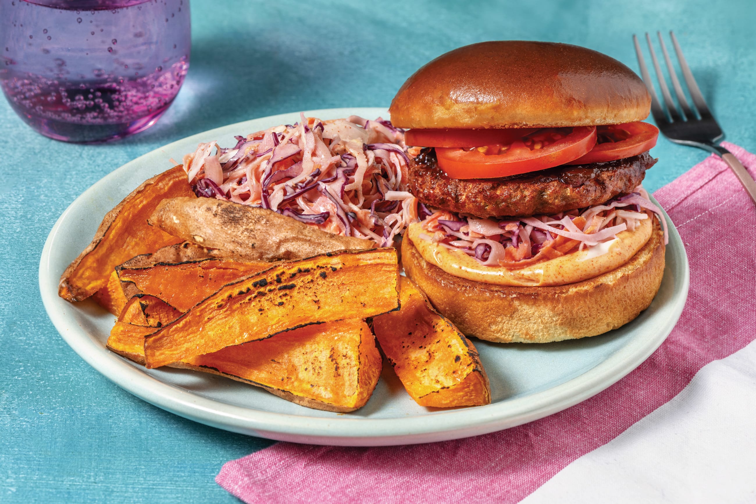 Smokey Cheesy Double Plant-Based Burger Recipe | HelloFresh