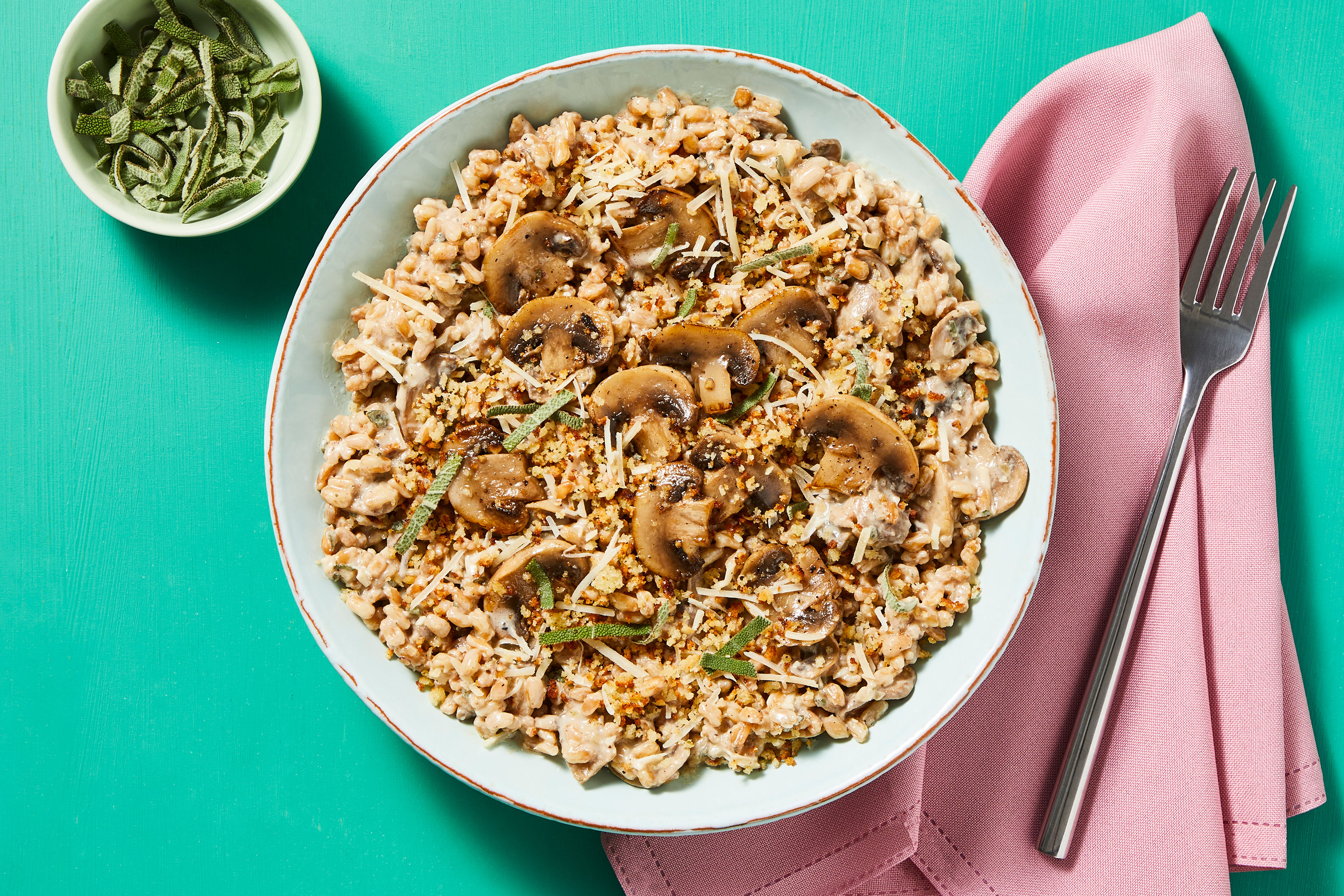 Creamy Mushroom Farrotto Recipe | HelloFresh
