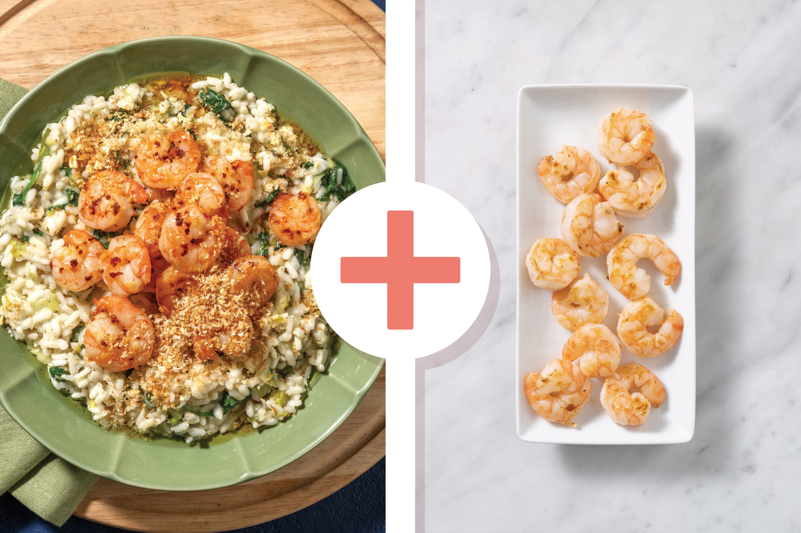 Double Chilli Butter Prawns & Baked Leek Risotto Recipe | HelloFresh
