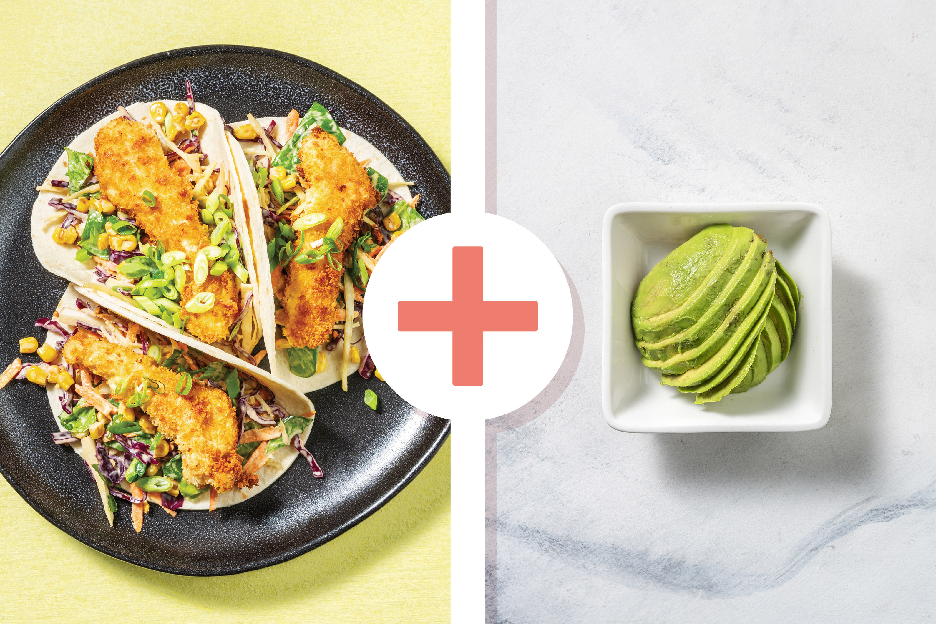Smokey Crumbed Chicken & Avocado Tacos Recipe | HelloFresh