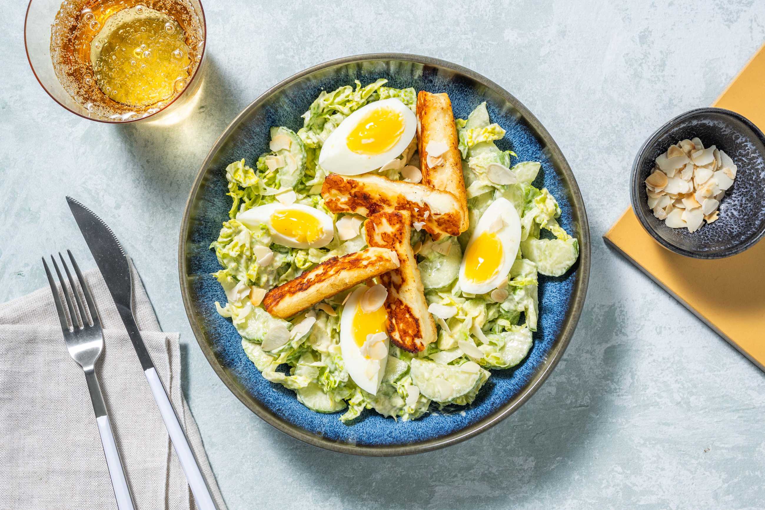 Honey Halloumi, Bacon & Creamy Avo Salad Recipe | HelloFresh