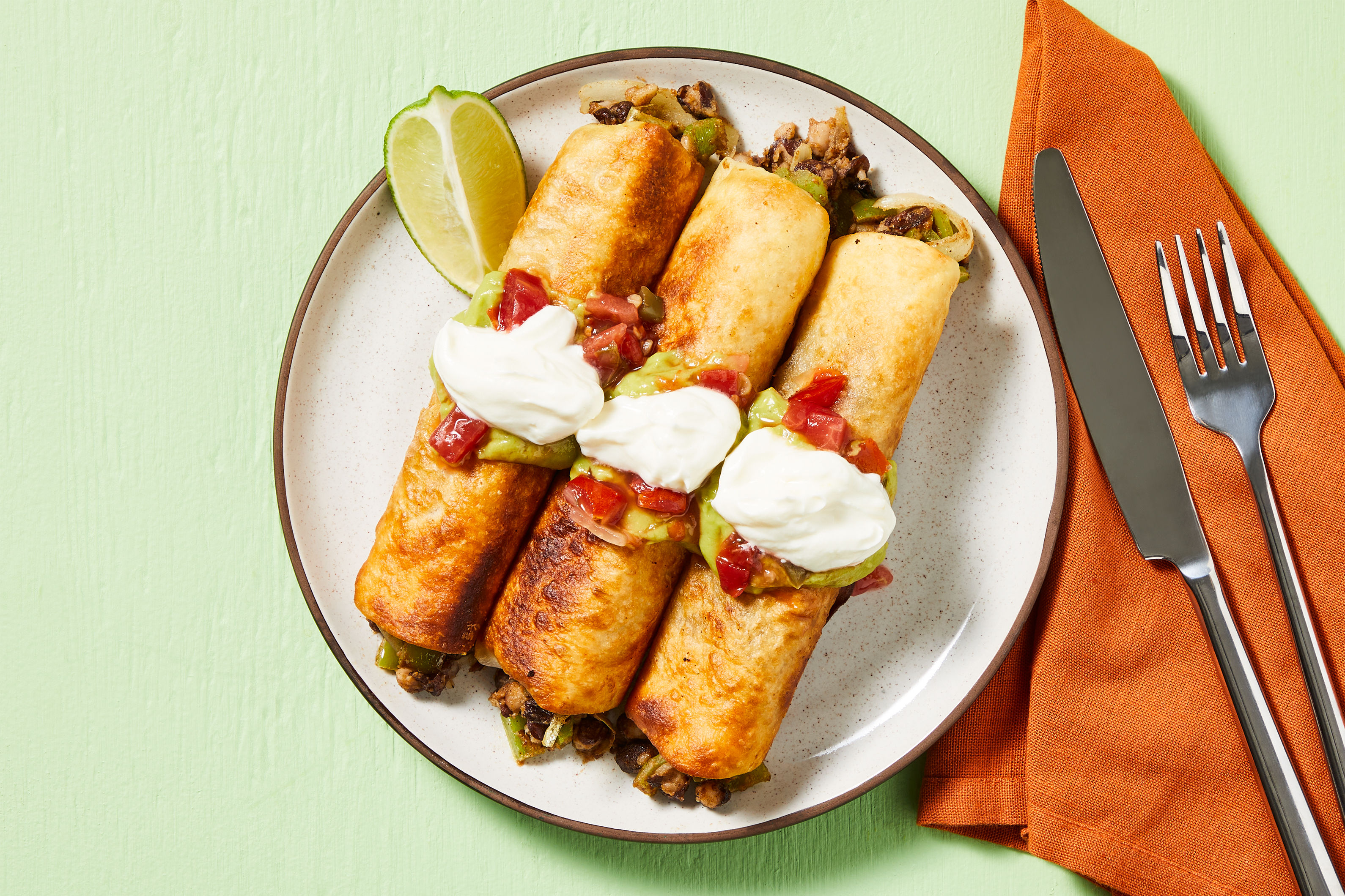 Turkey & Green Pepper Flautas Recipe | HelloFresh