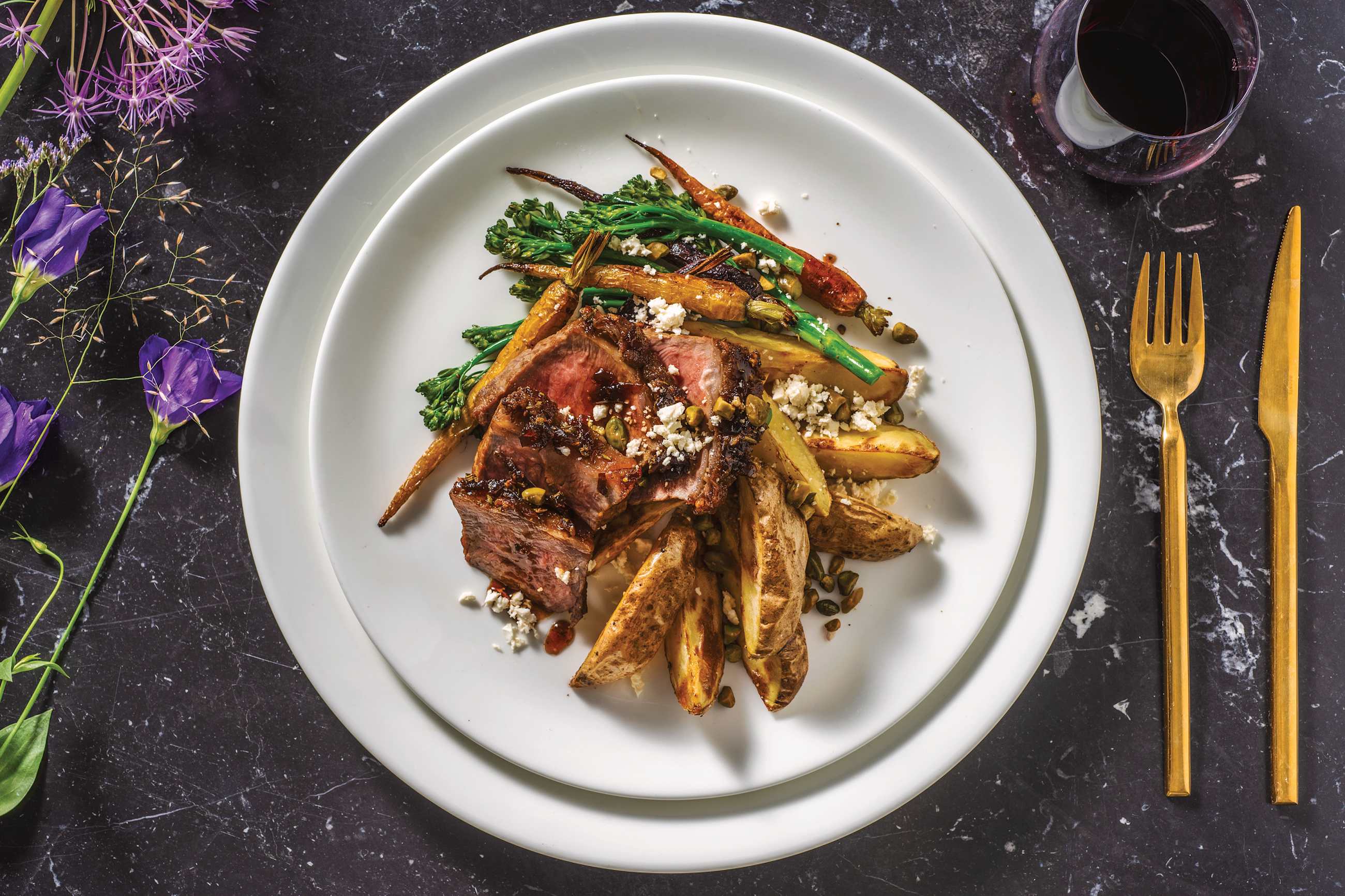 Onion Chutney Lamb Shortloin Recipe | HelloFresh