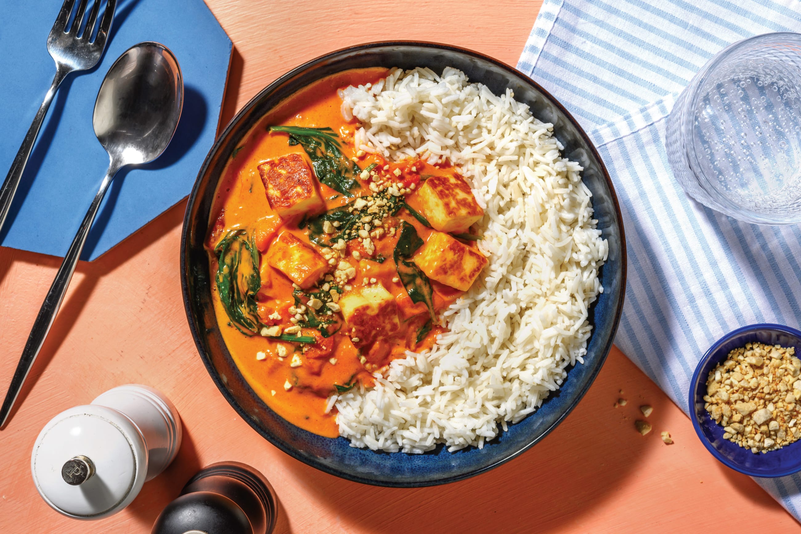 Sri Lankan-Style Chicken, Halloumi & Veggie Curry Recipe | HelloFresh
