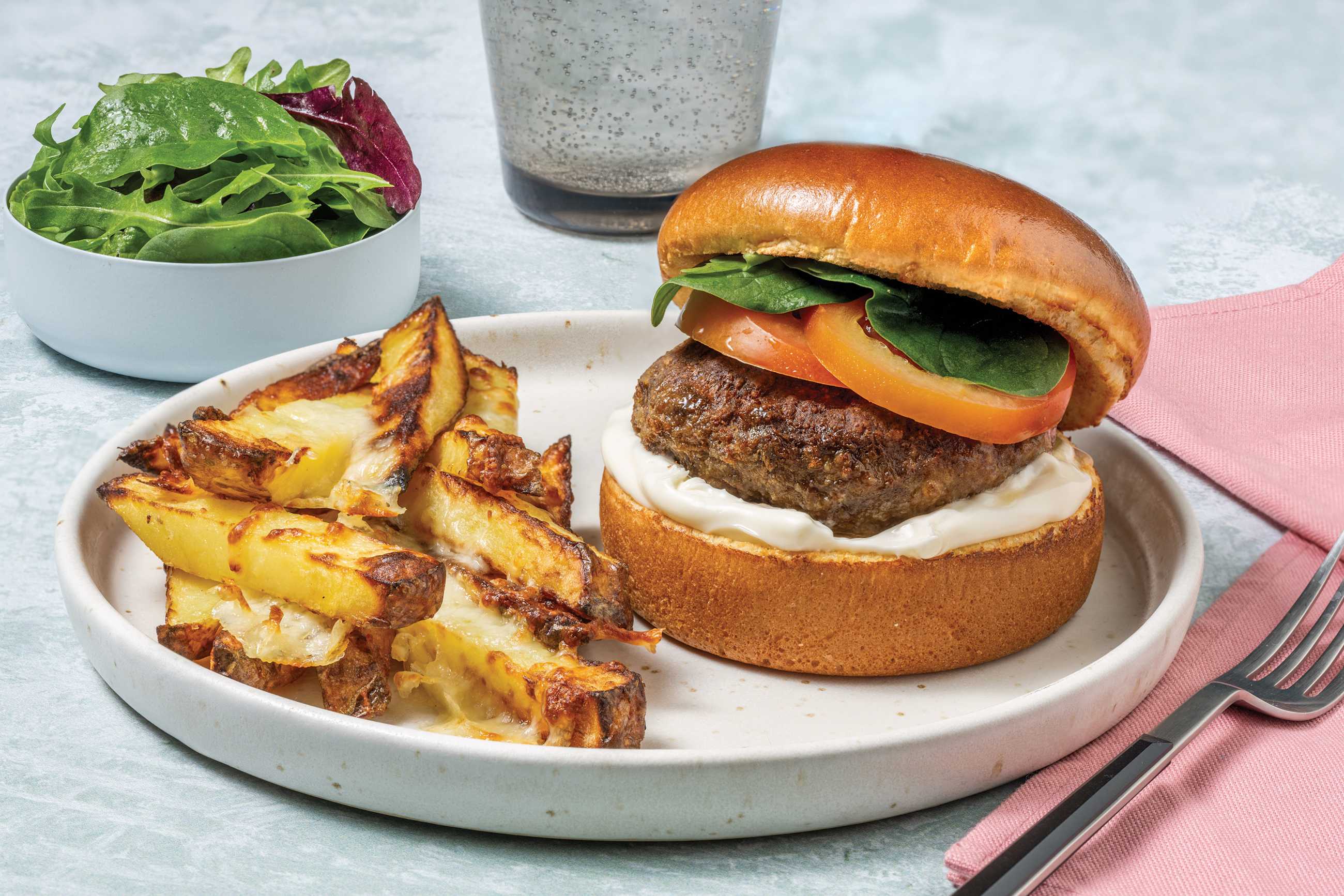 Easy Herbed Beef Burger Recipe | HelloFresh