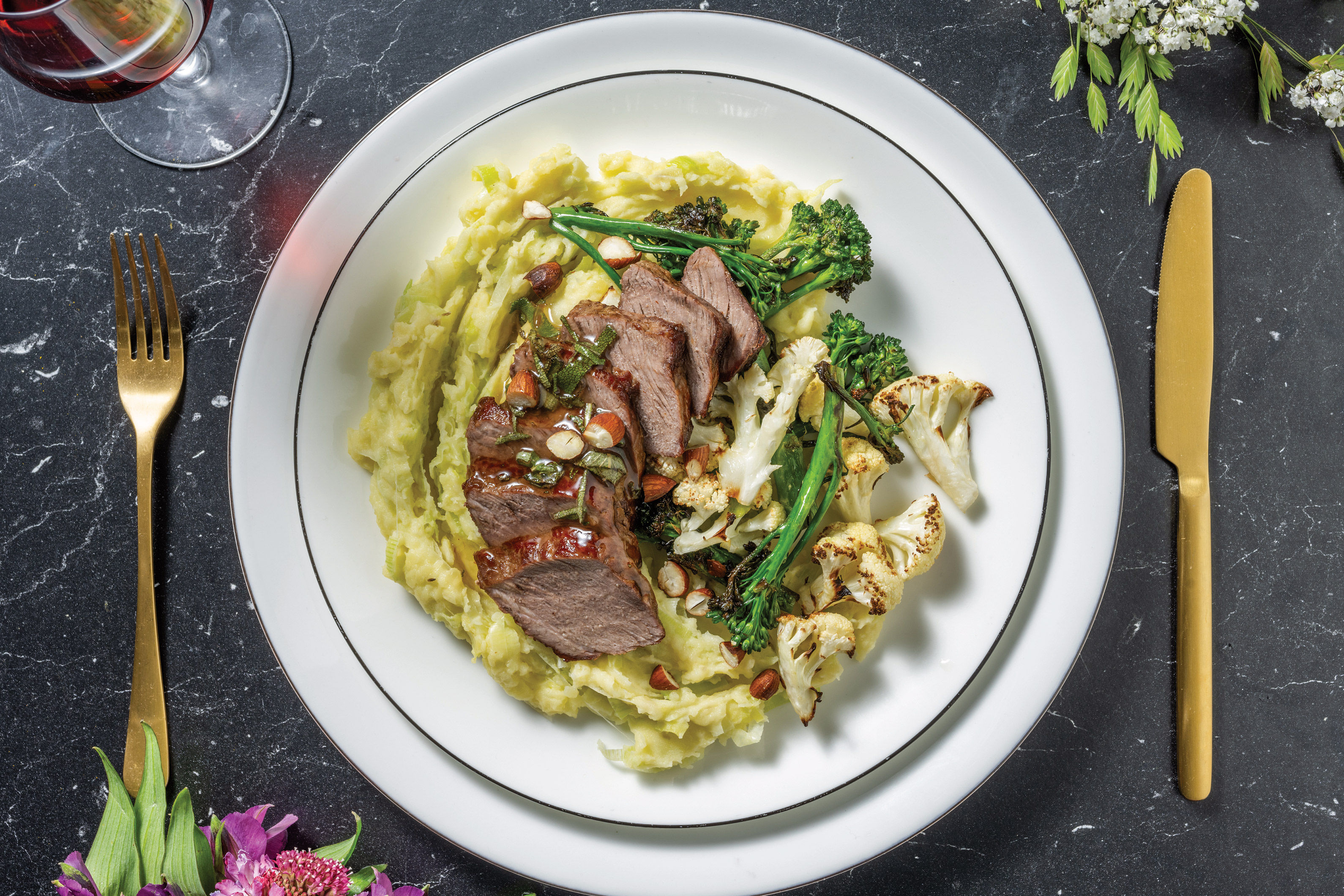 Roasted Lamb Shoulder & Mint Sauce Recipe | HelloFresh