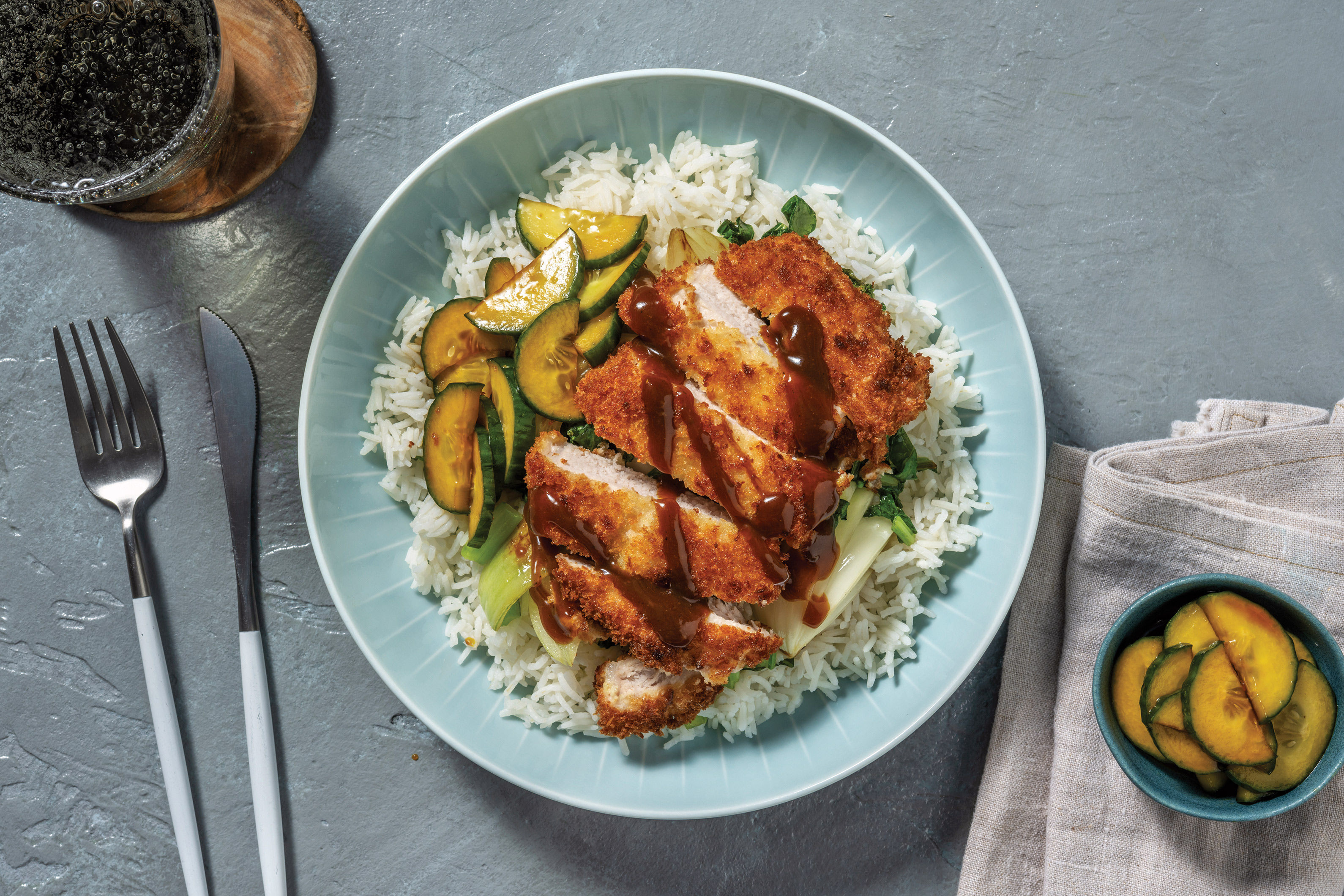 Chicken Katsu & Garlic Rice Recipe | HelloFresh