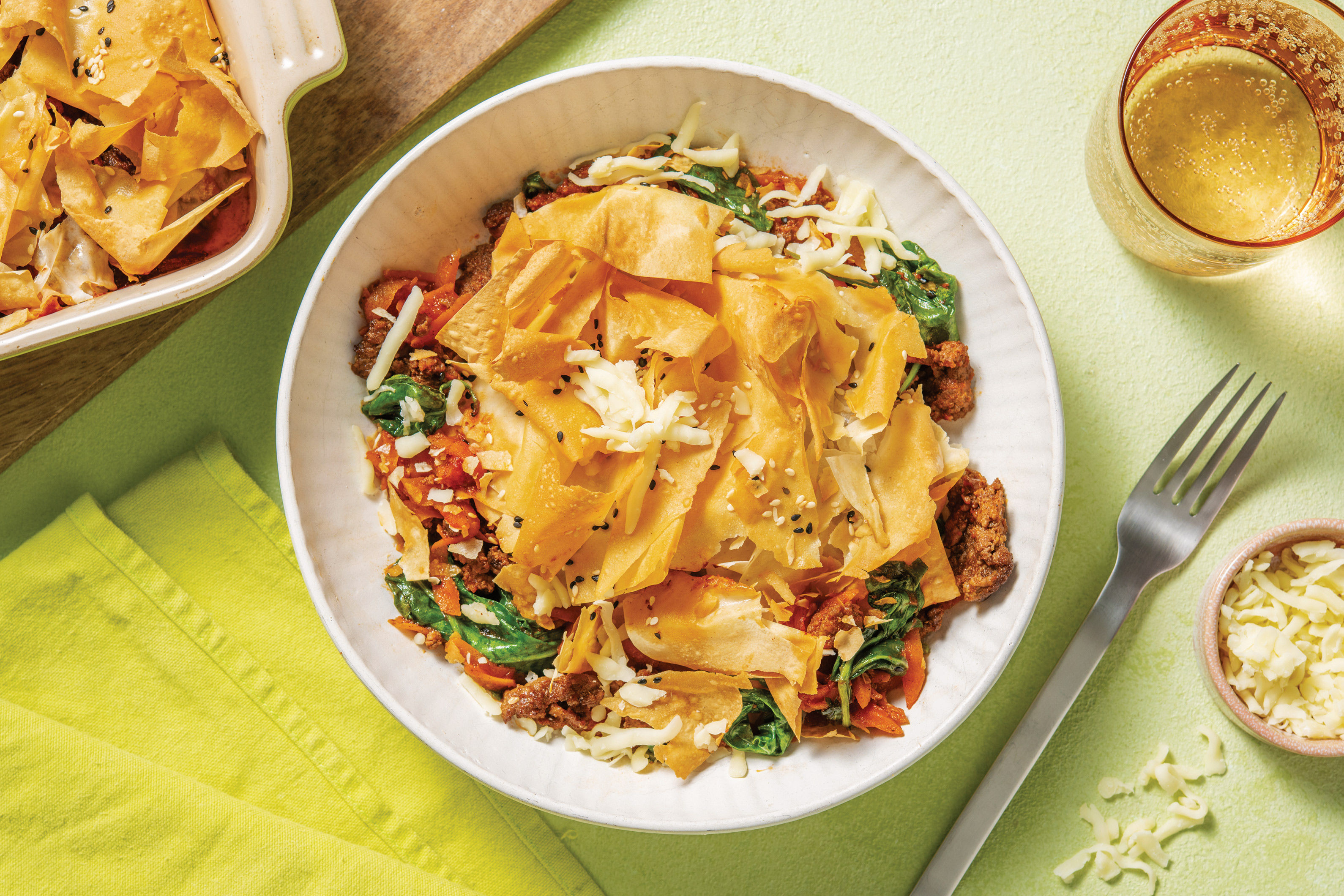 BBQ Beef & Pork Filo Pastry Pie Recipe | HelloFresh