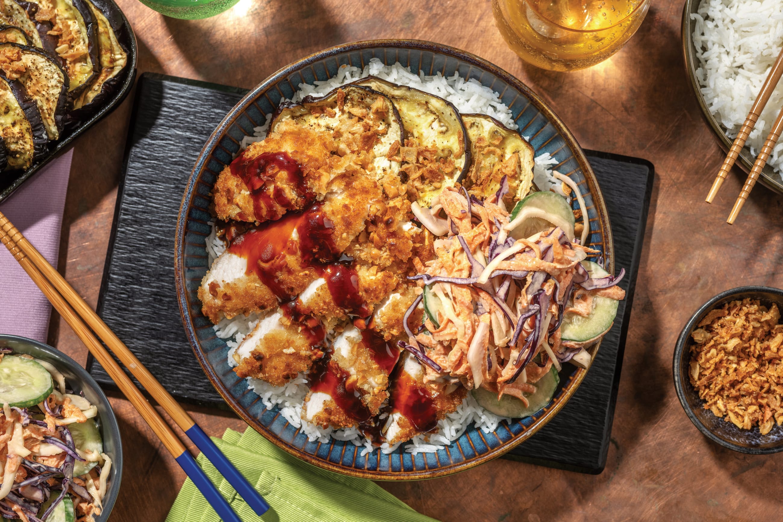Katsu Crumbed Chicken & Ginger Rice Recipe | HelloFresh