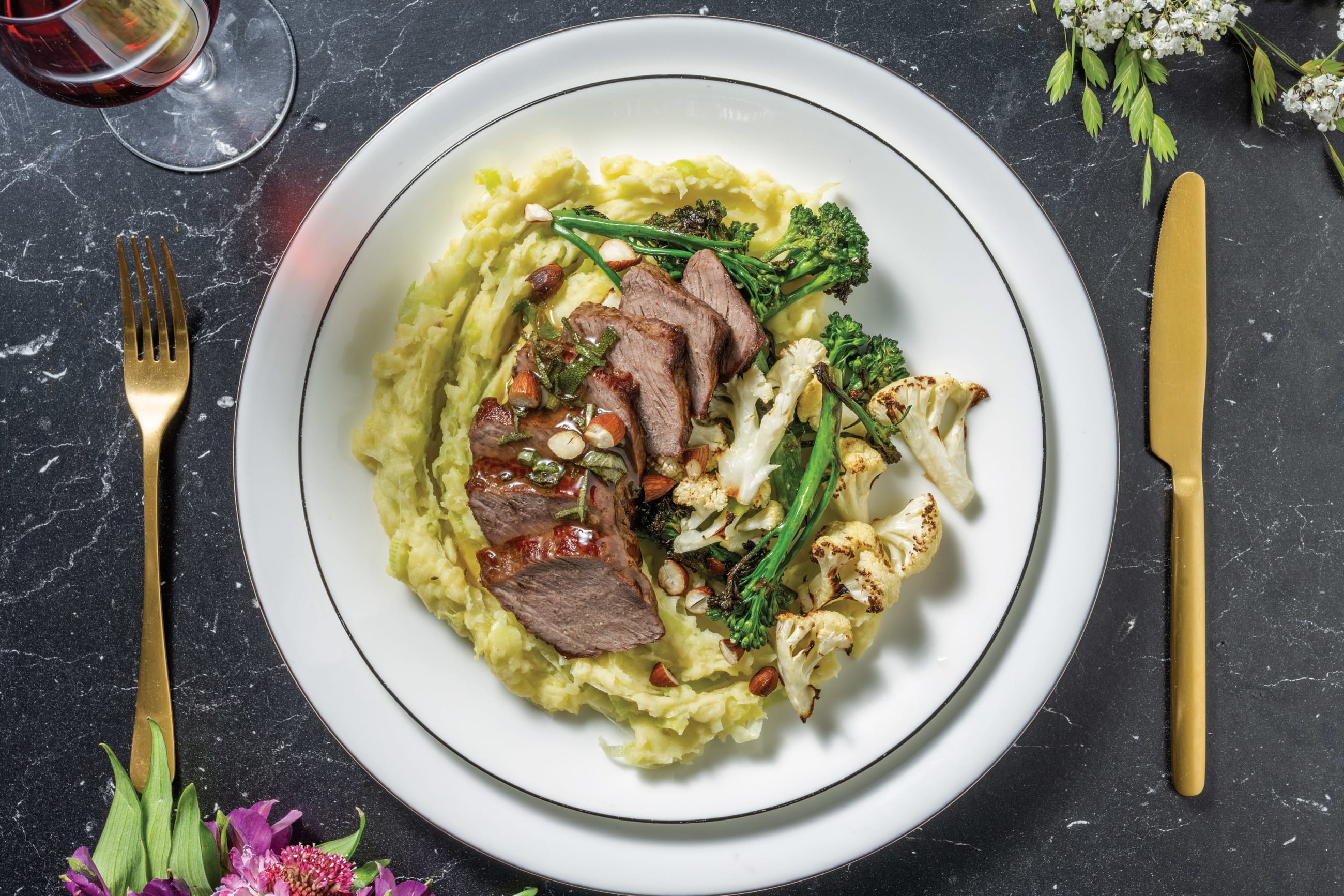 Roasted Lamb Shoulder & Mint Sauce Recipe | HelloFresh