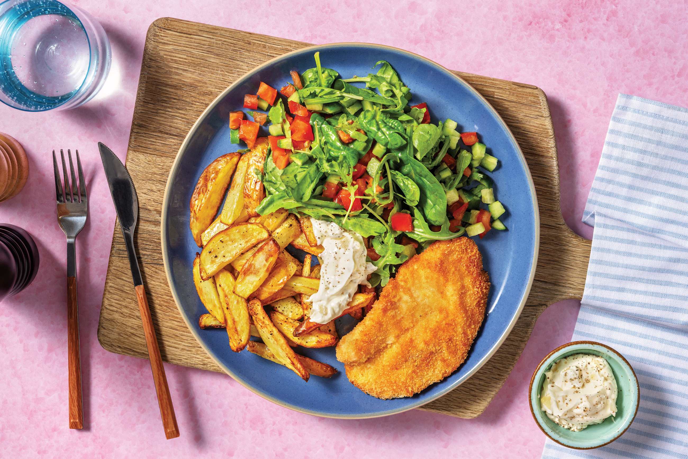 Quick Crumbed Fish & Chips Recipe | HelloFresh