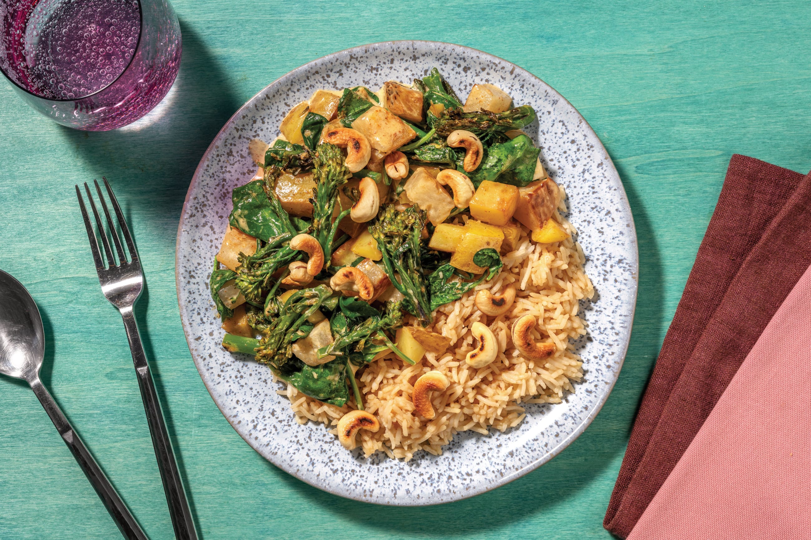Hearty Potato Coconut Curry & Brown Rice Recipe | HelloFresh