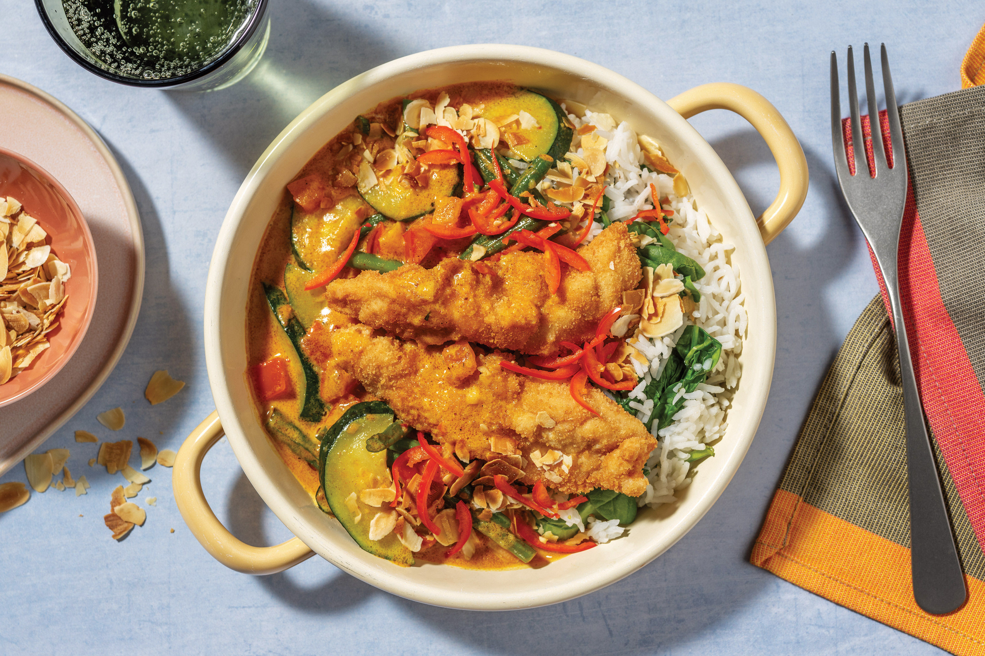Plant-Based Chick'n & Mumbai Curry Sauce Recipe | HelloFresh