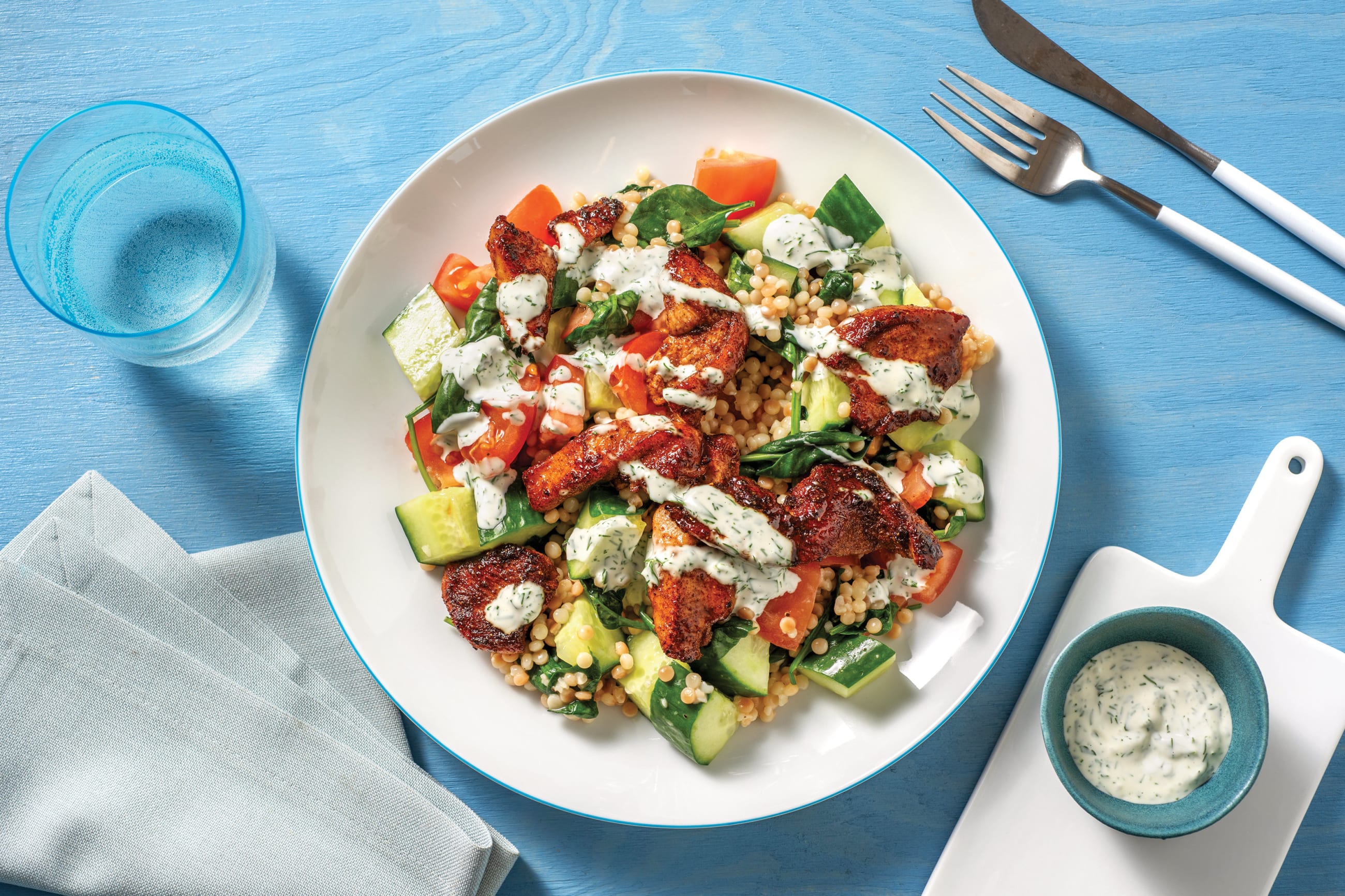 Honey Chicken & Pearl Couscous Bowl Recipe | HelloFresh