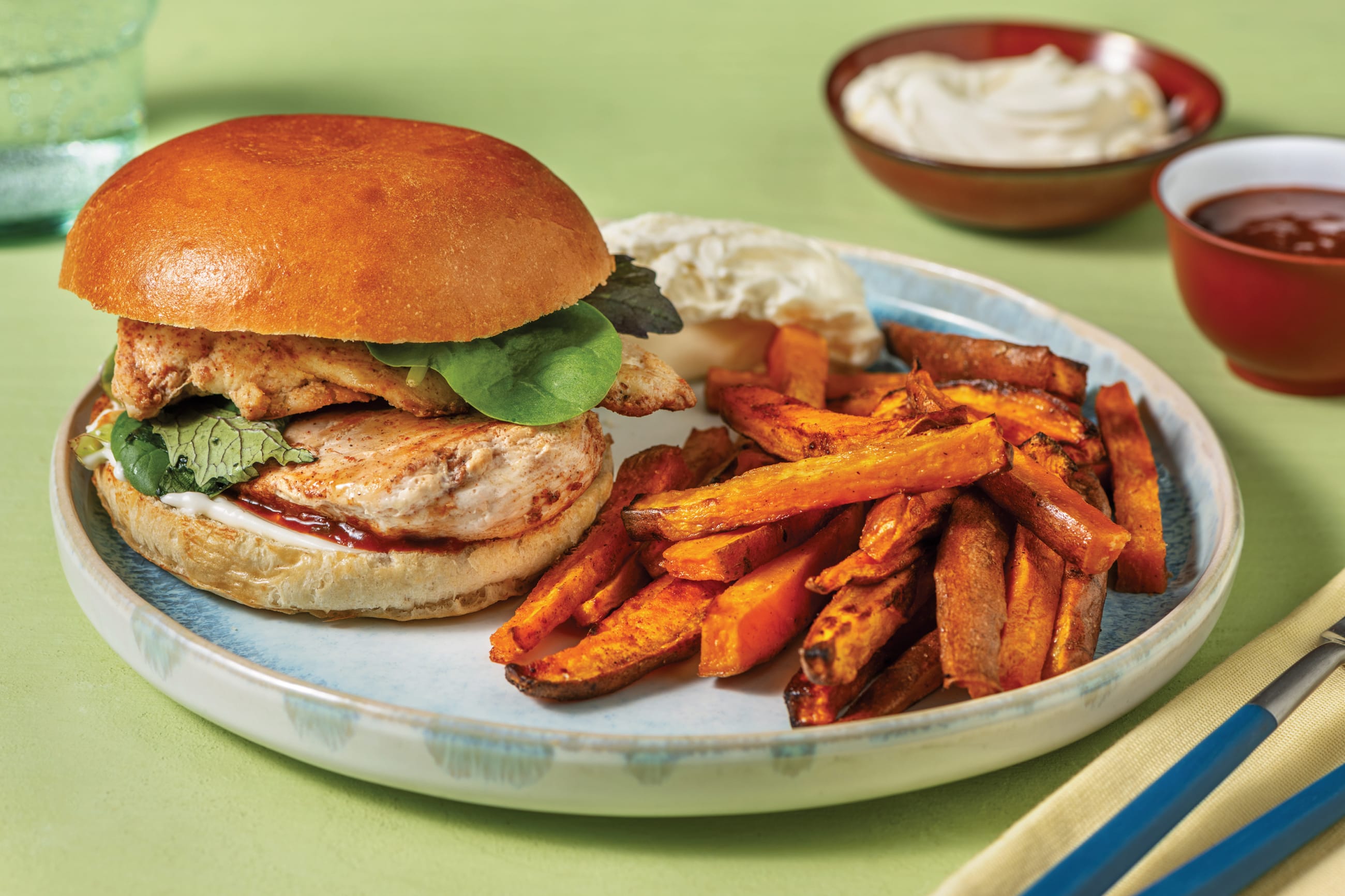 Mexican Double Chicken Burger Recipe | HelloFresh