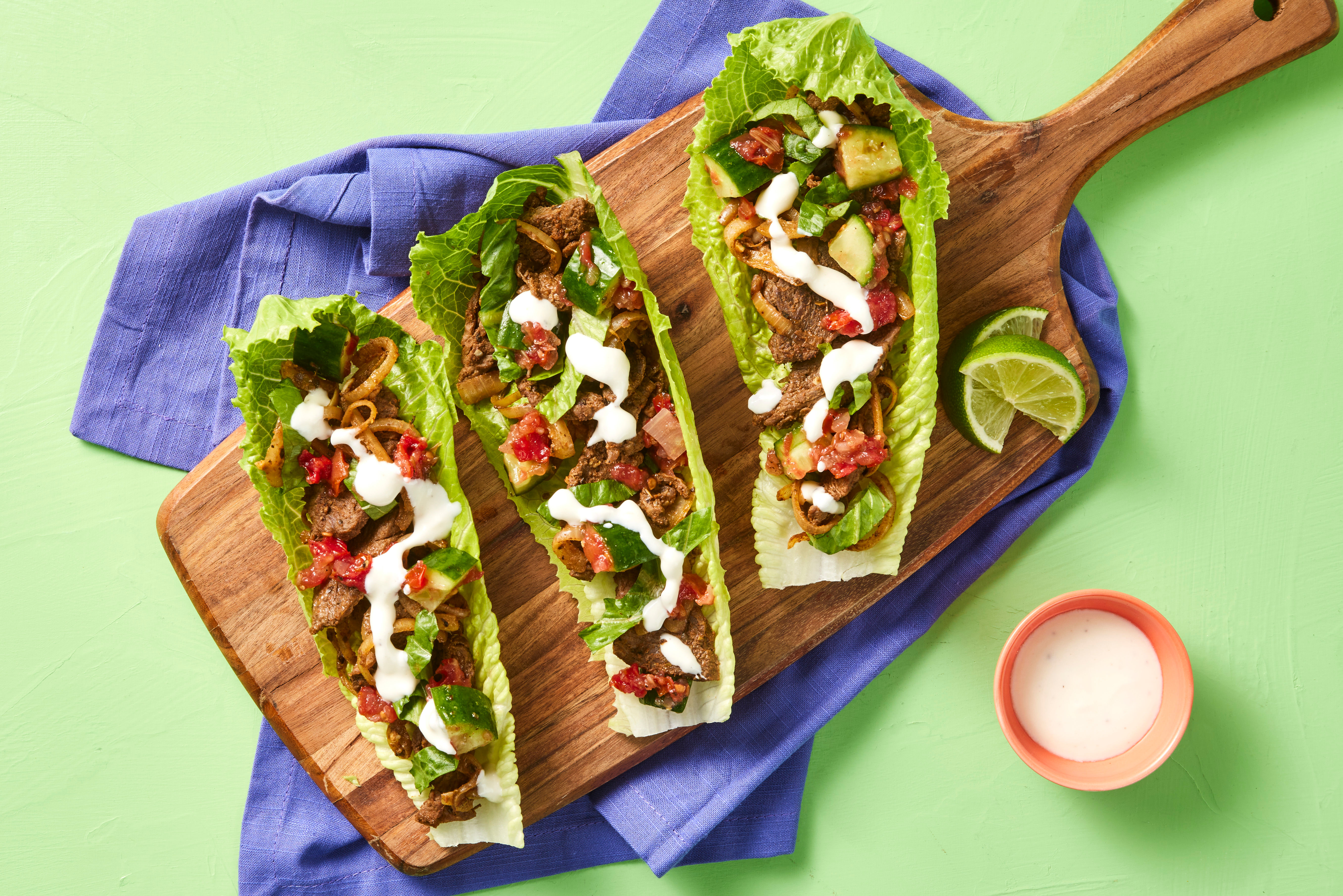 One-Pan Steak & Onion Lettuce Wraps Recipe | HelloFresh