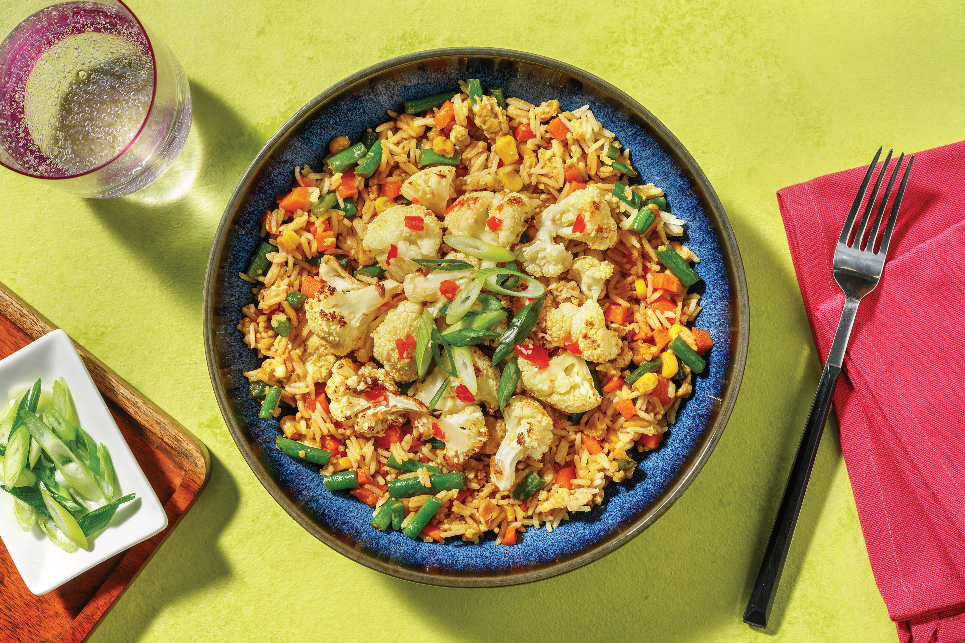 Sticky Roast Cauliflower & Veggie Fried Rice Recipe | HelloFresh