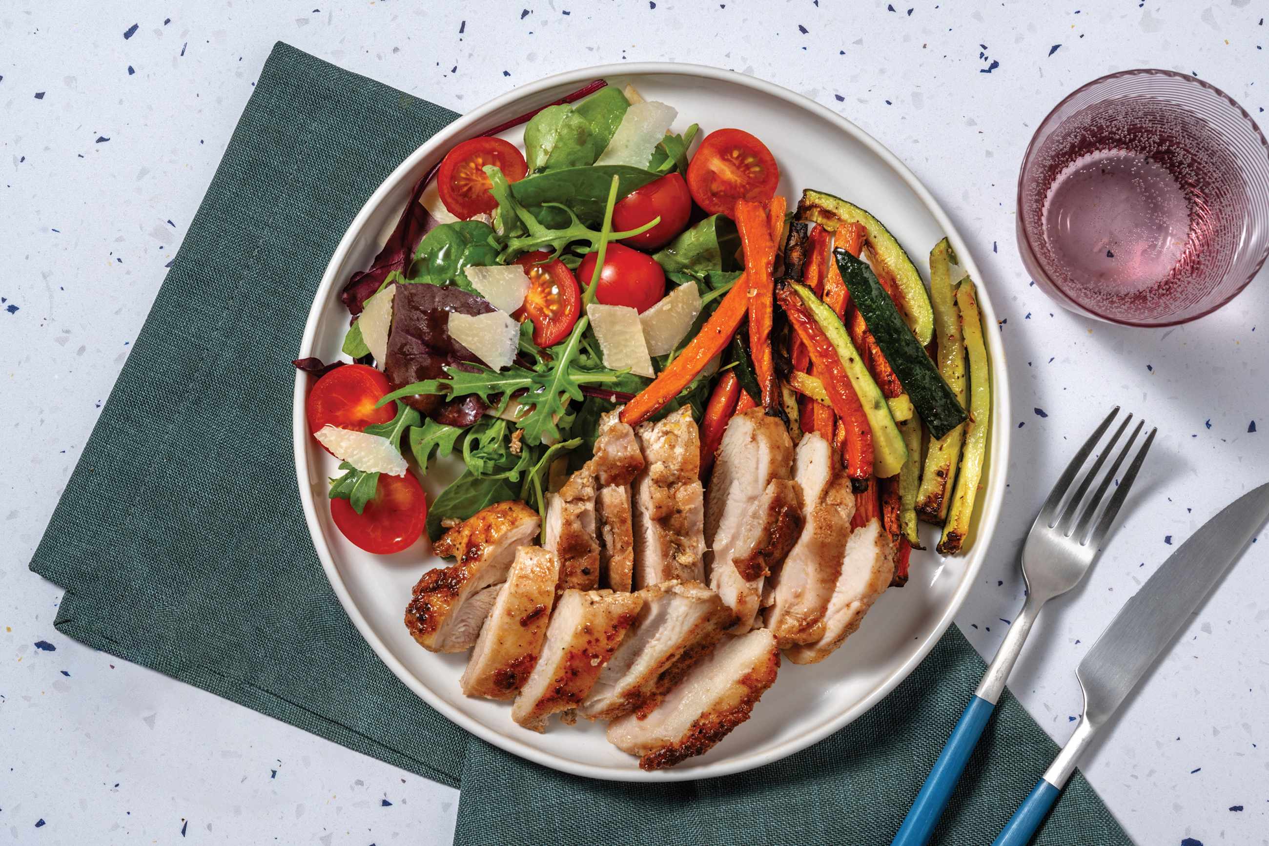 Quick Nan's Chicken & Rainbow Fries Recipe | HelloFresh