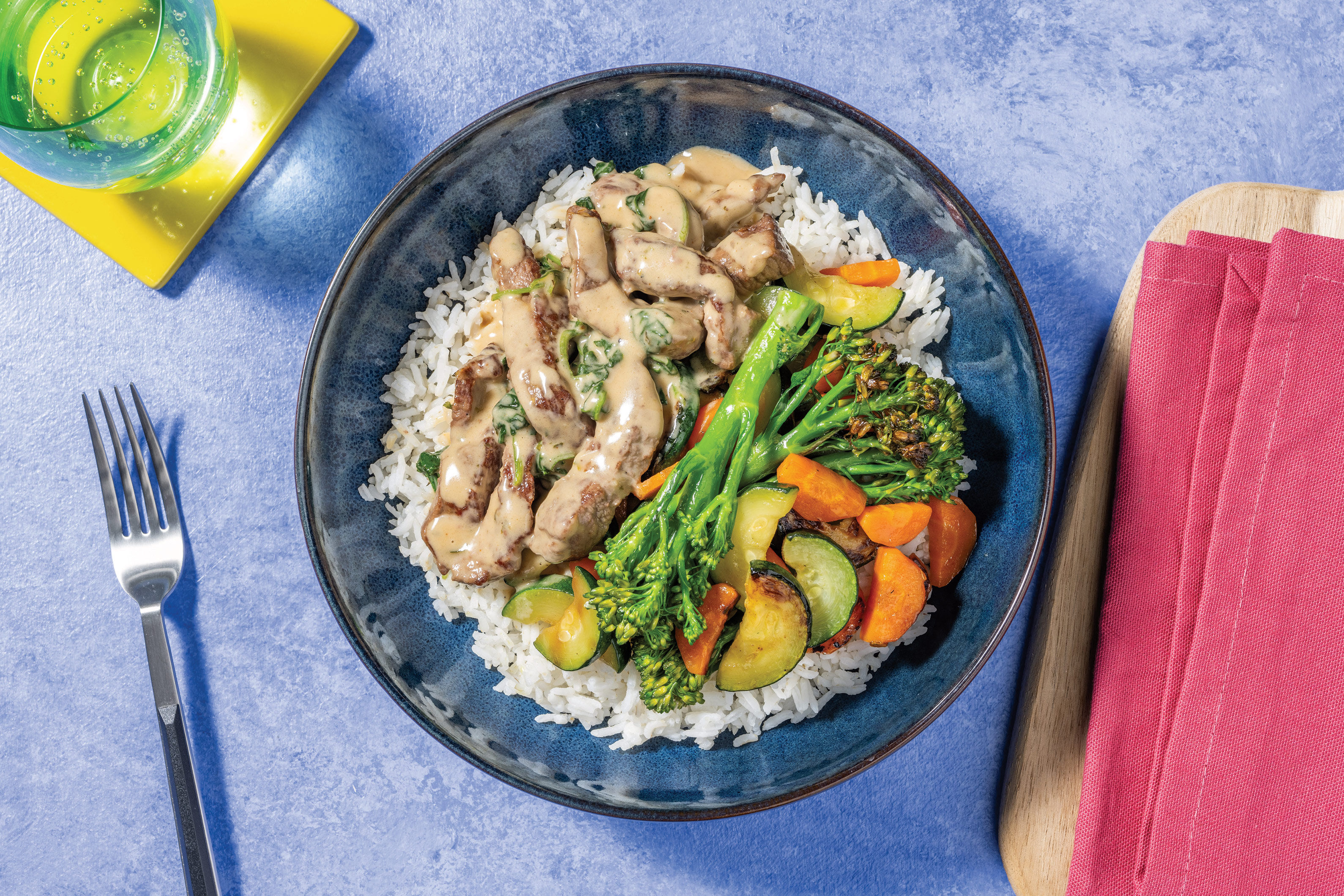 Double Satay Coconut Beef & Veggies Recipe | HelloFresh
