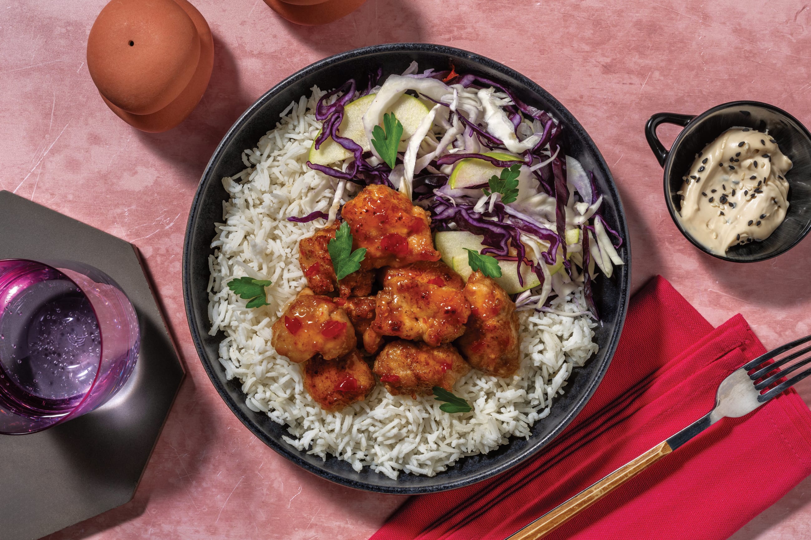 Sweet-Sticky Chicken & Garlic Rice Recipe | HelloFresh