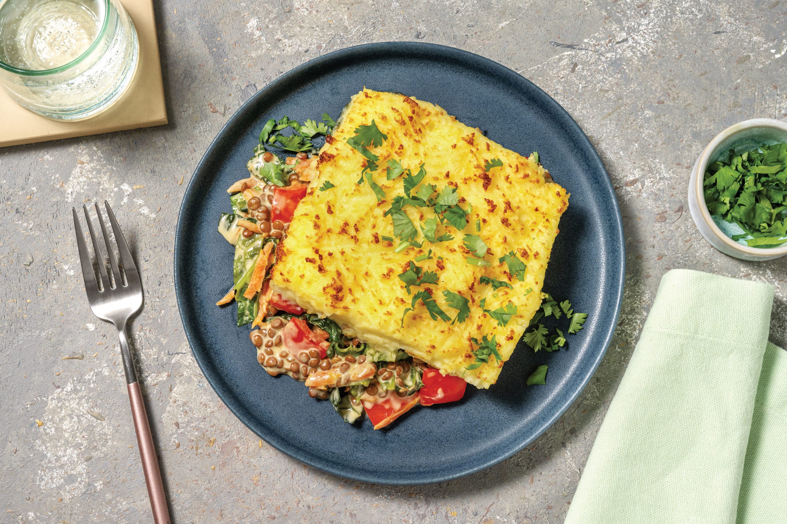 Caribbean Lentil & Veggie-Loaded Pie Recipe | HelloFresh