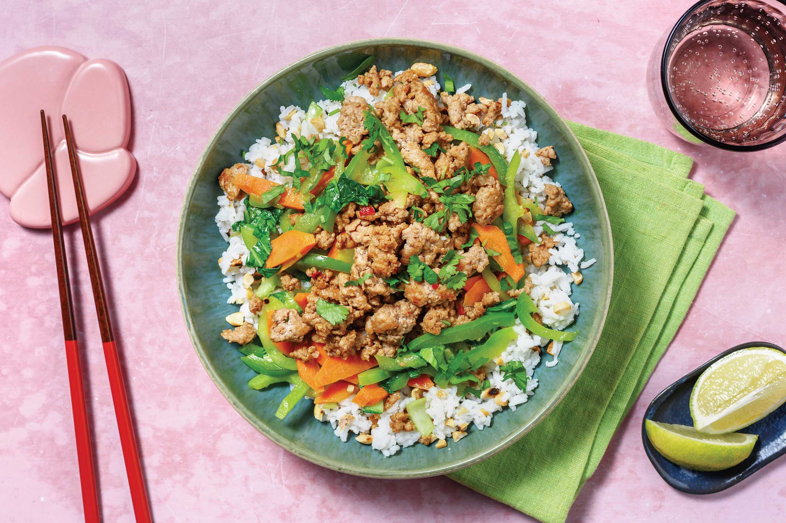 Sweet Chilli Pork & Veggie Stir-fry Recipe | HelloFresh