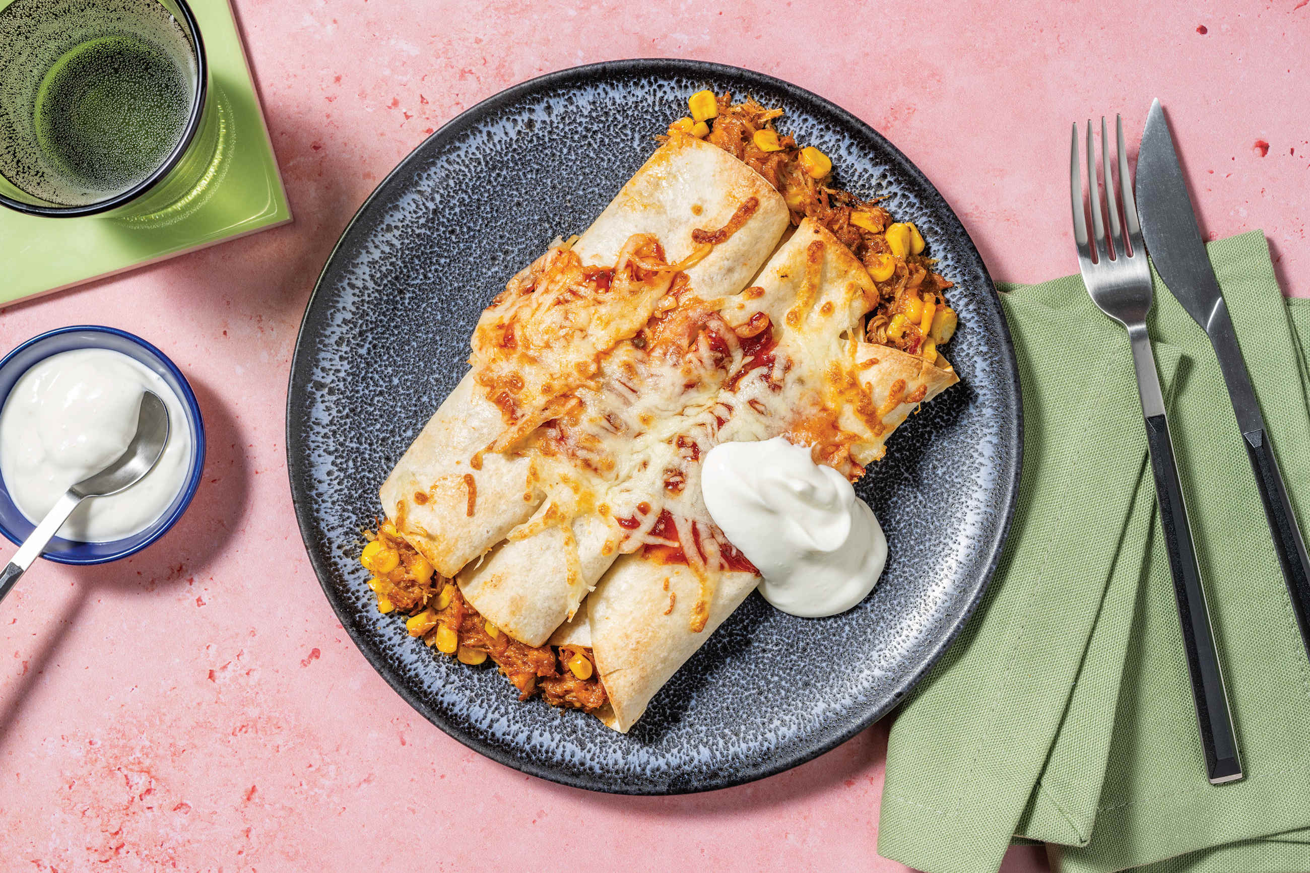 Tex-Mex Beef Mince Enchiladas Recipe | HelloFresh
