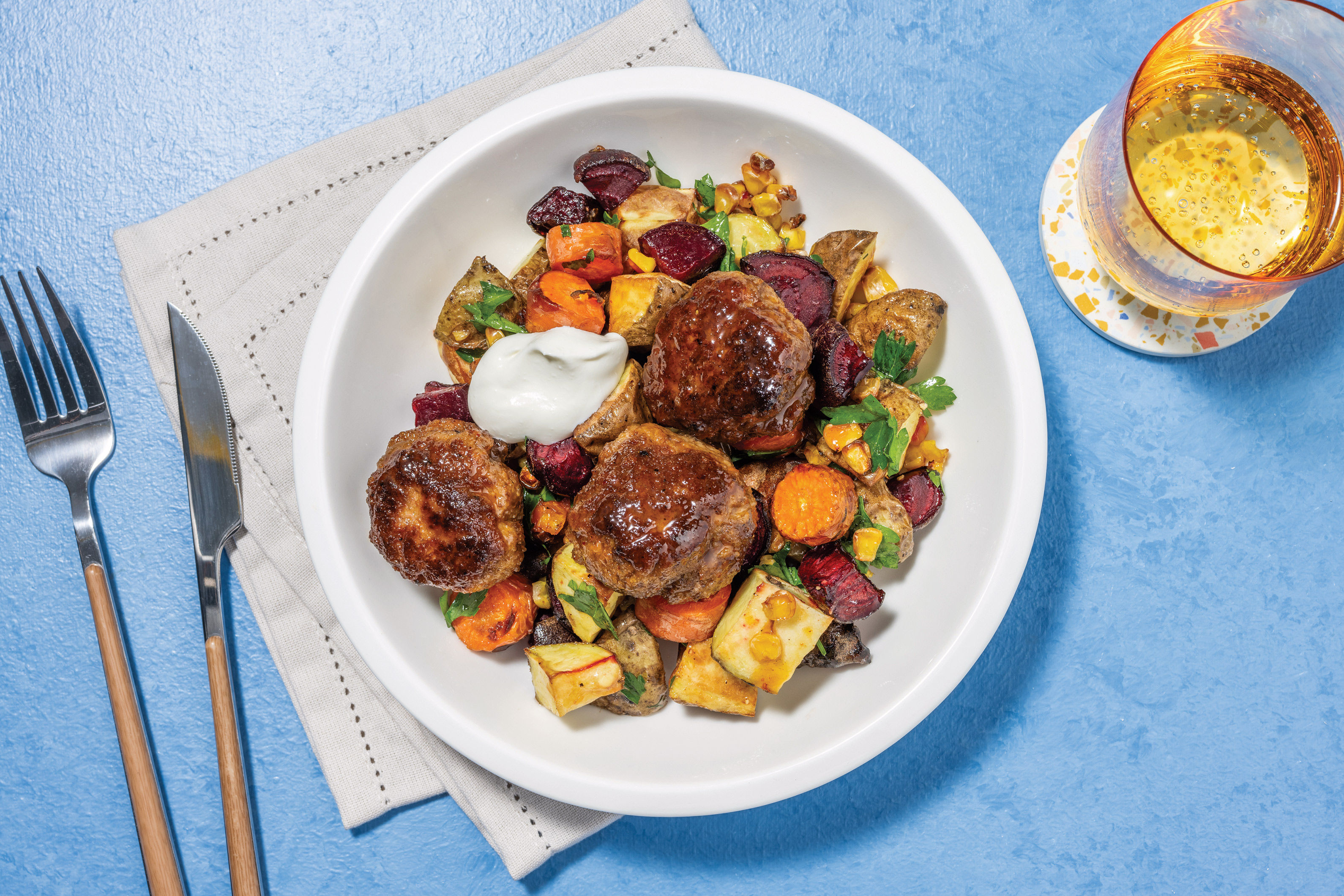 Sweet & Spicy American Pork Rissoles Recipe | HelloFresh