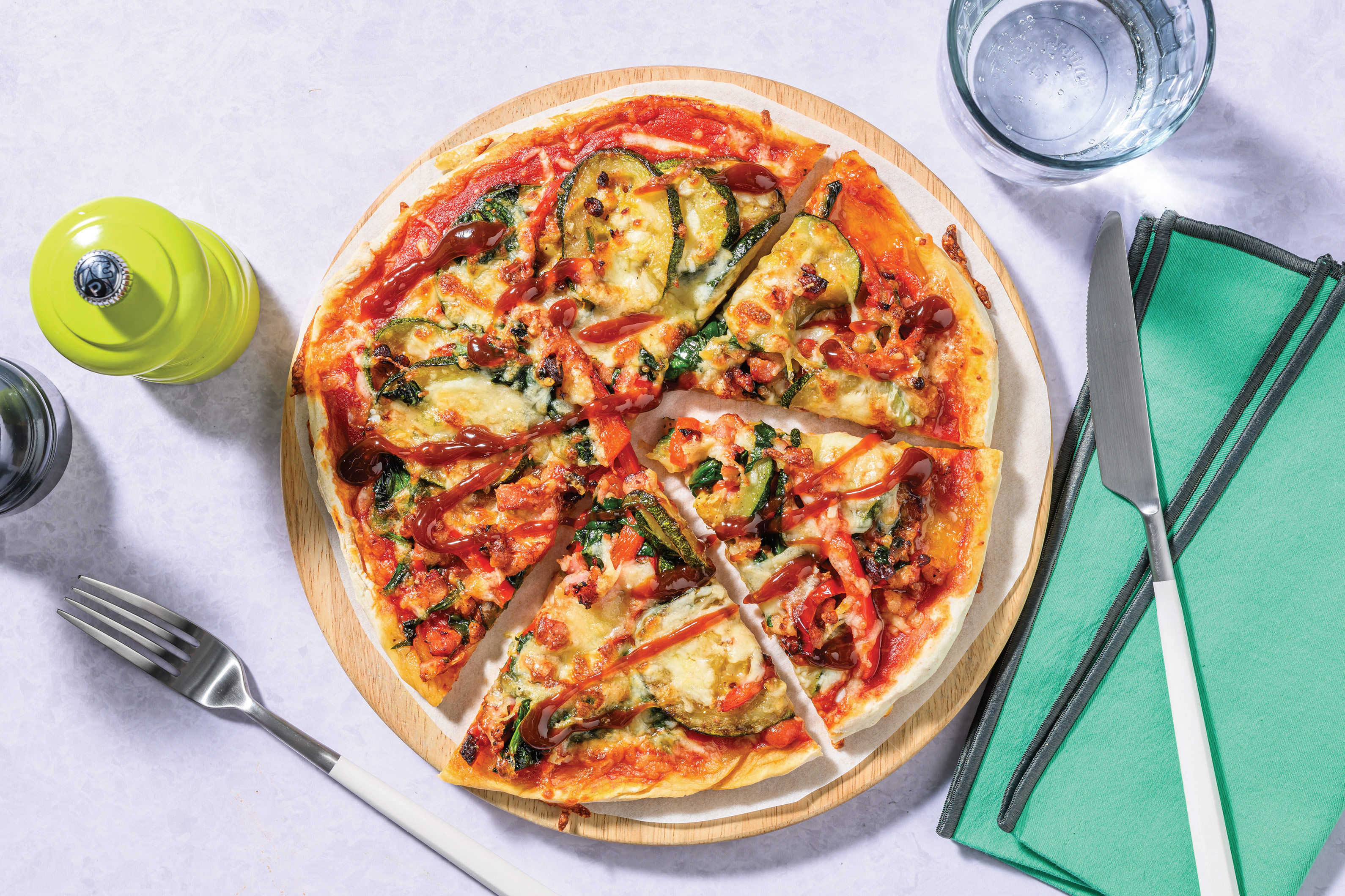 Easy Smokey Bacon & Capsicum Pizza Recipe | HelloFresh