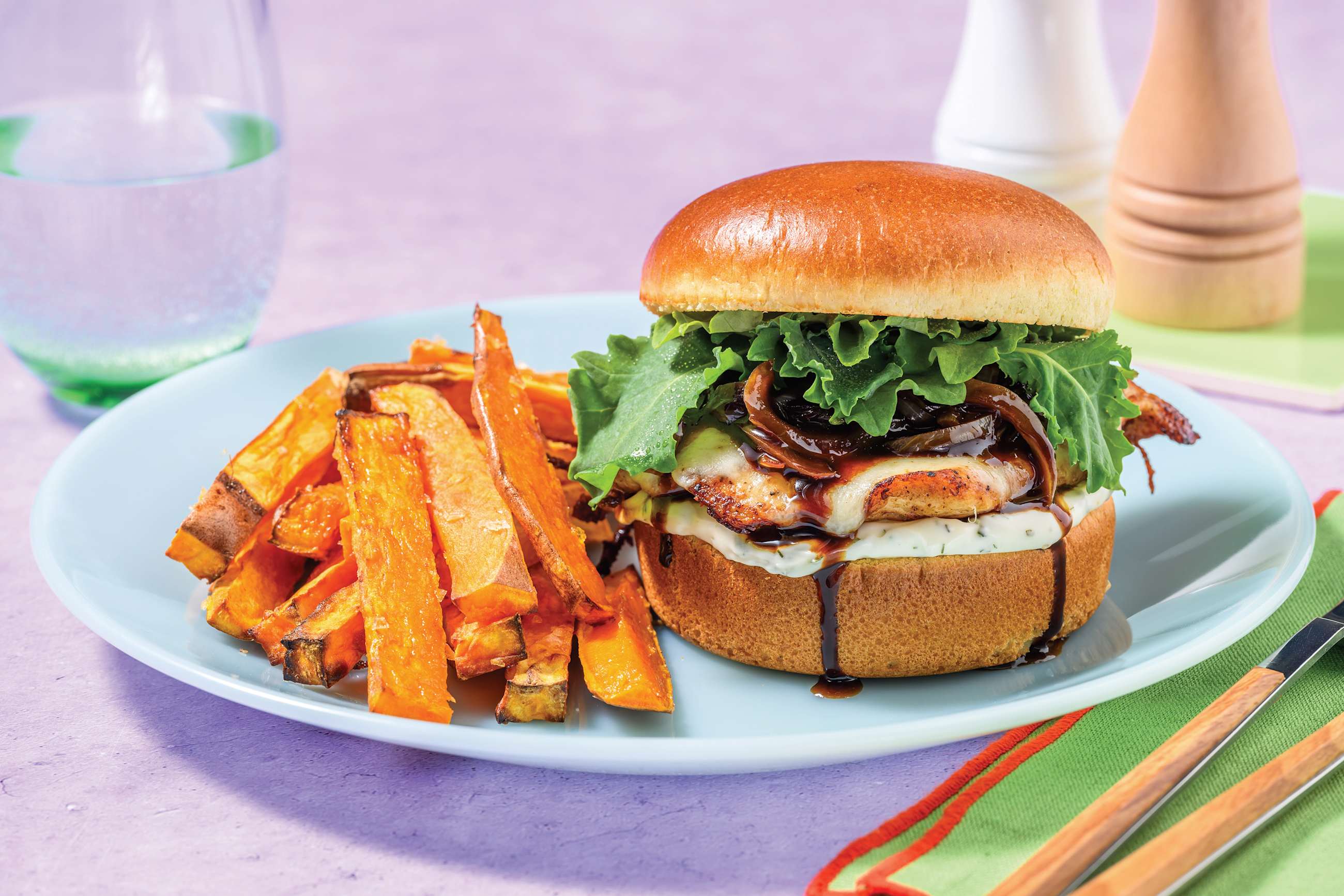 Italian Cheesy Chicken Burger Recipe | HelloFresh