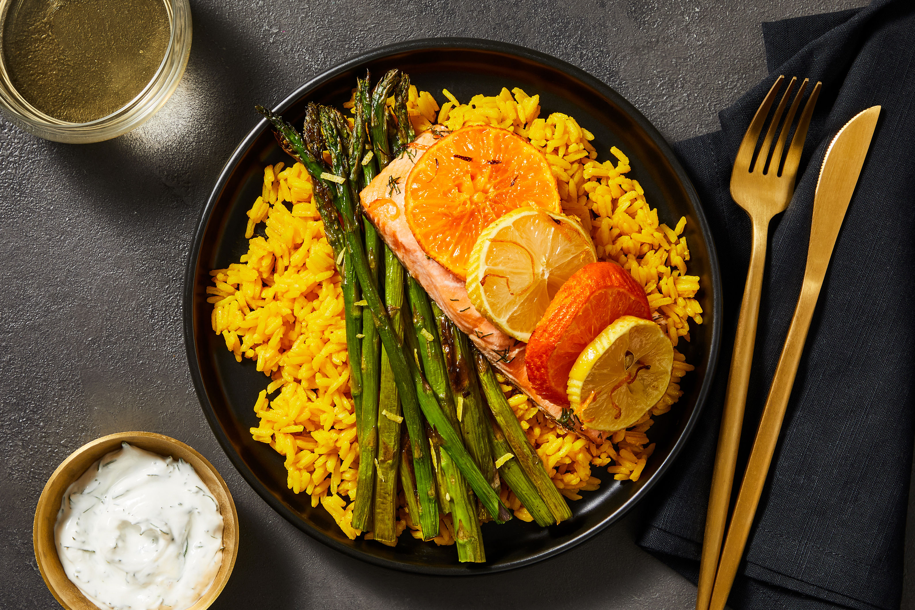 Mandarin Orange Trout with Asparagus Recipe | HelloFresh