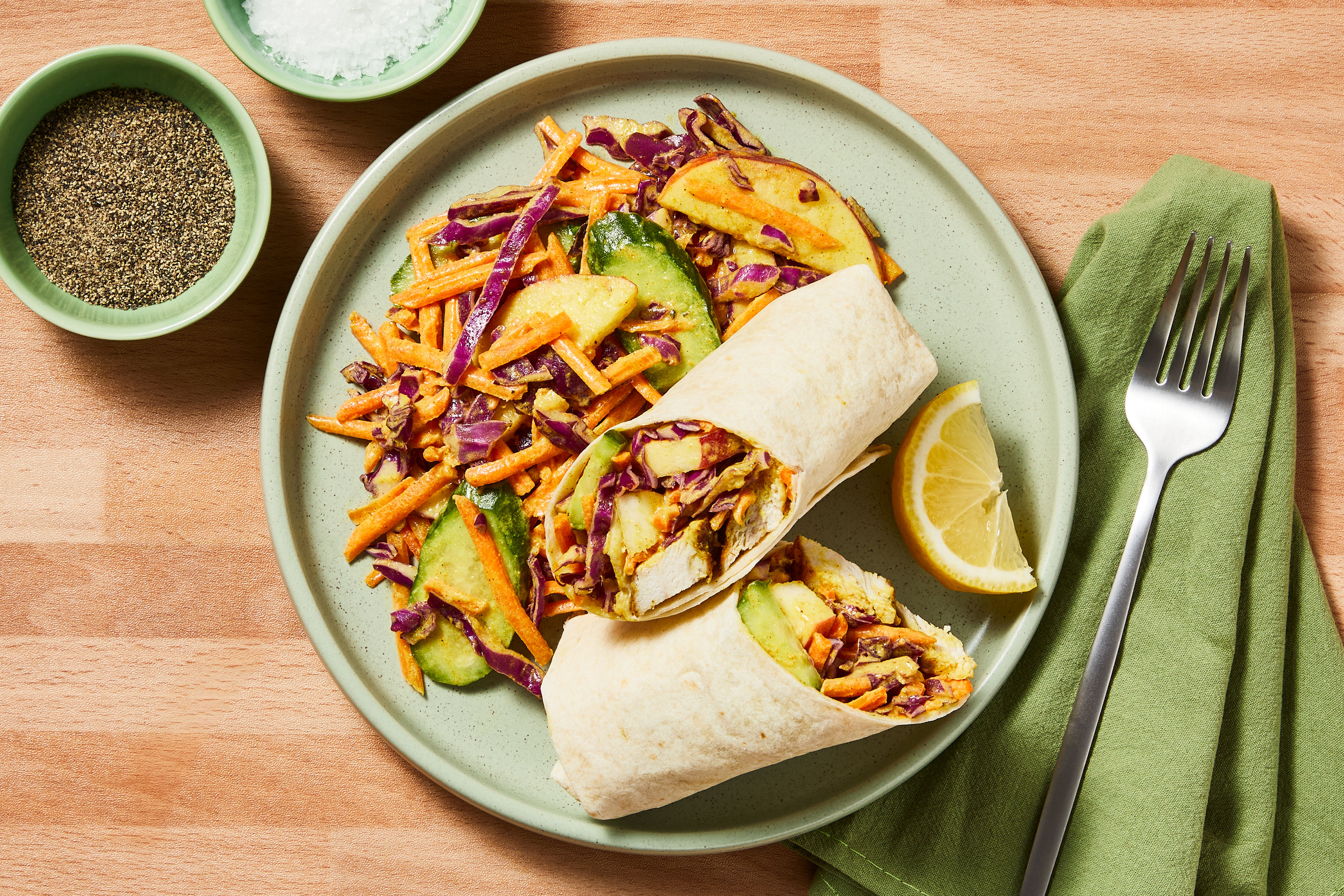 Curry-Spiced Chicken Wraps Recipe | HelloFresh