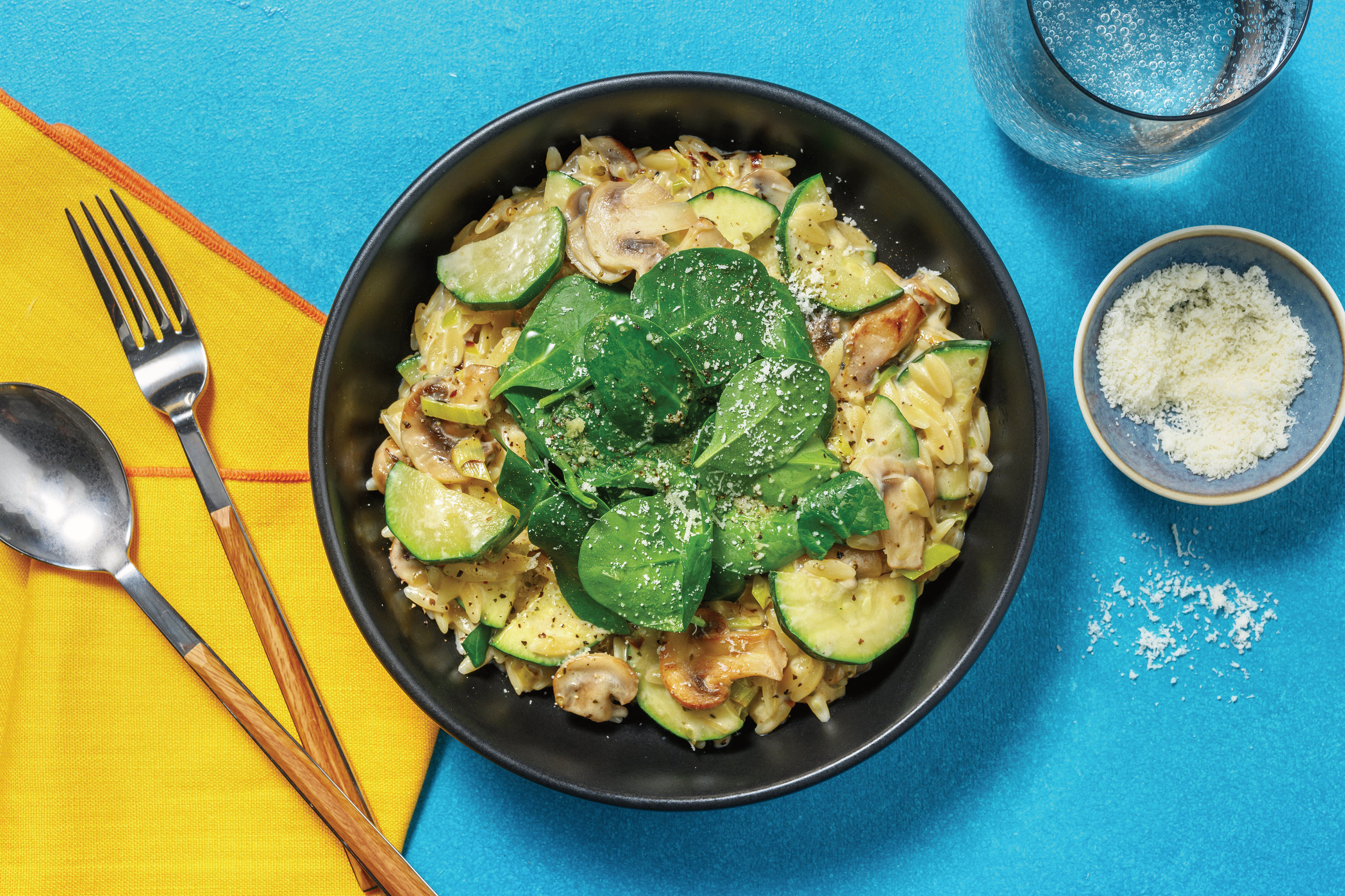 Creamy Mushroom, Chicken & Courgette Risoni Recipe | HelloFresh