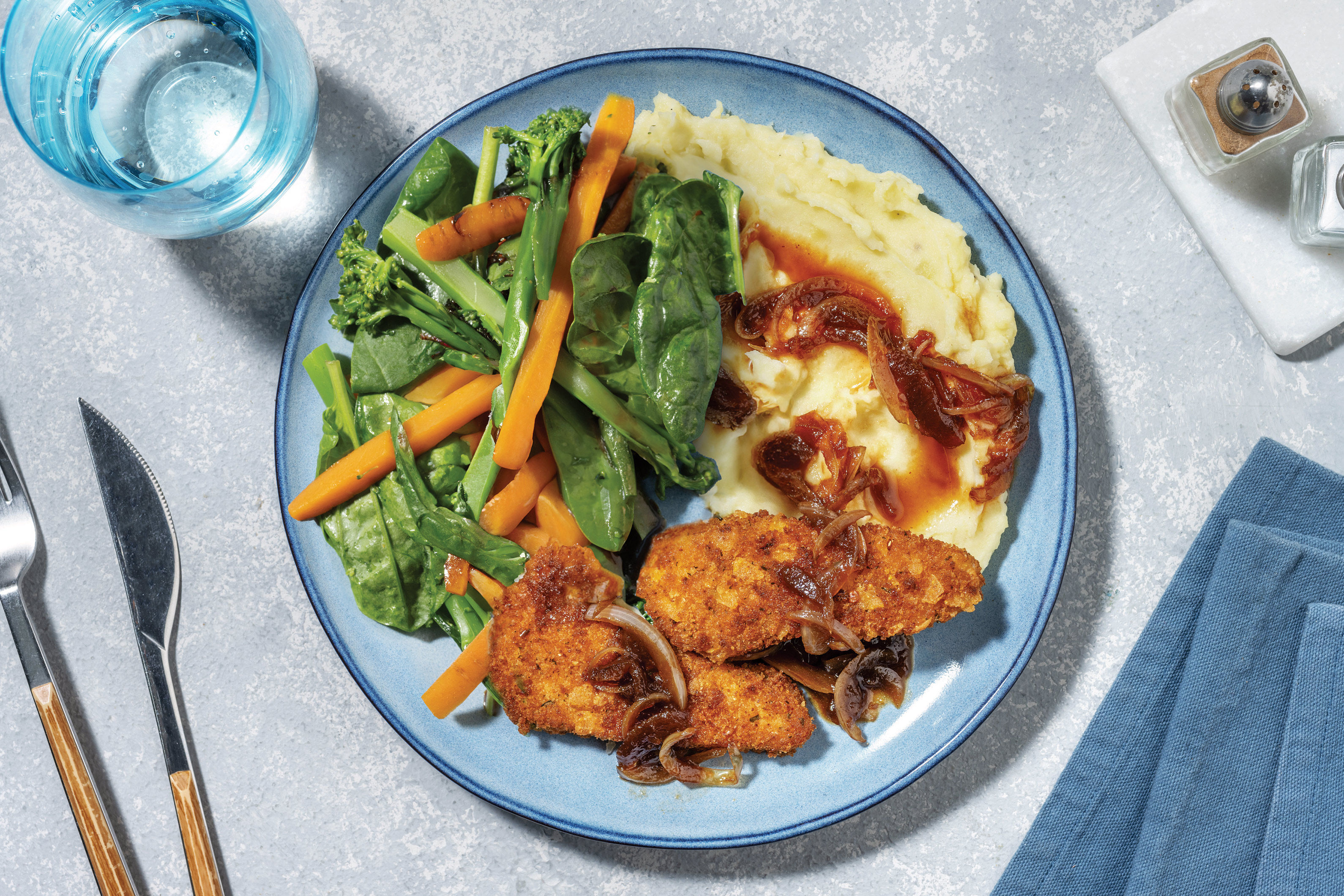 Double Plant-Based Chick'n & Potato Mash Recipe | HelloFresh