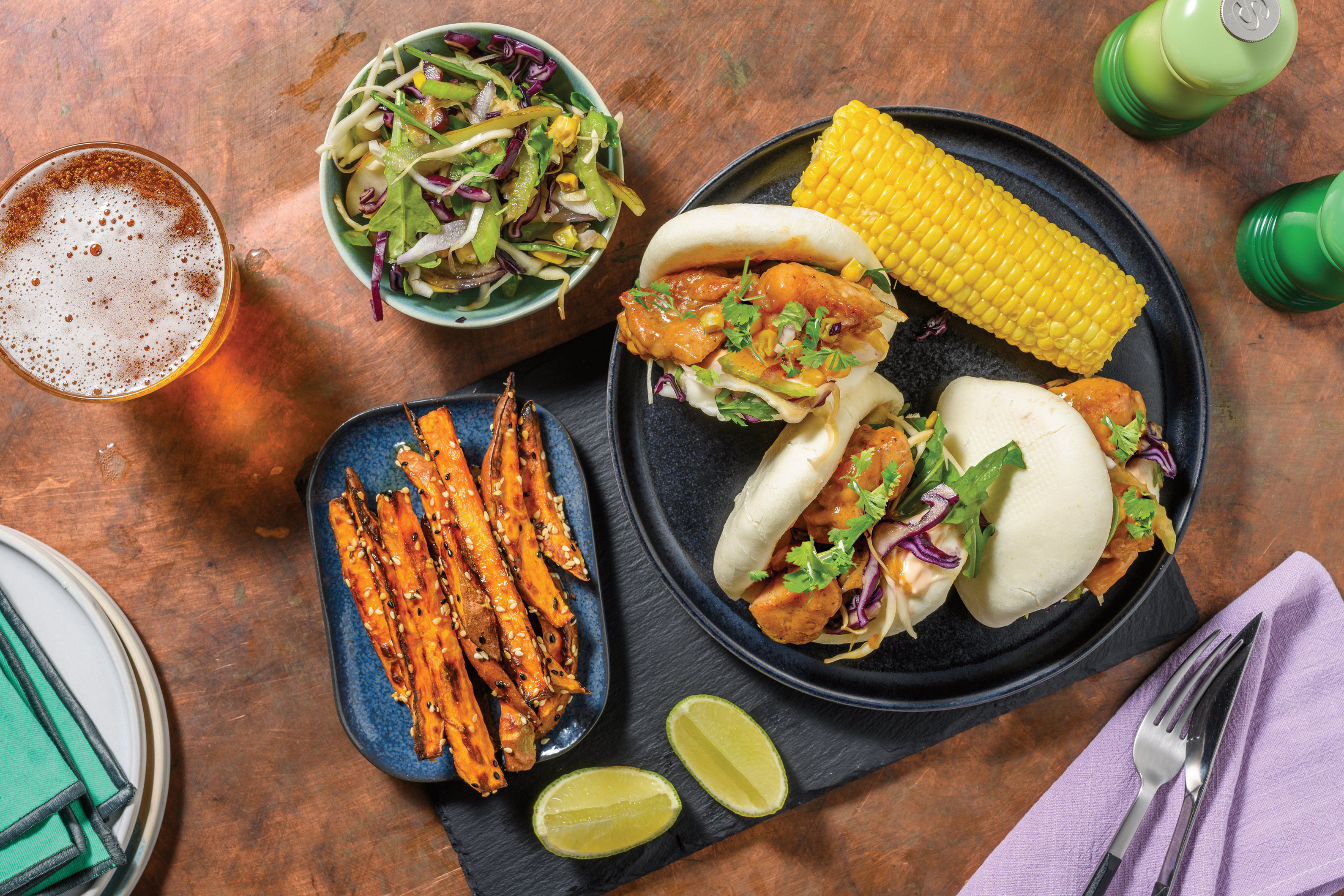 Peanut Chicken & Coconut Chilli Bao Buns Recipe | HelloFresh