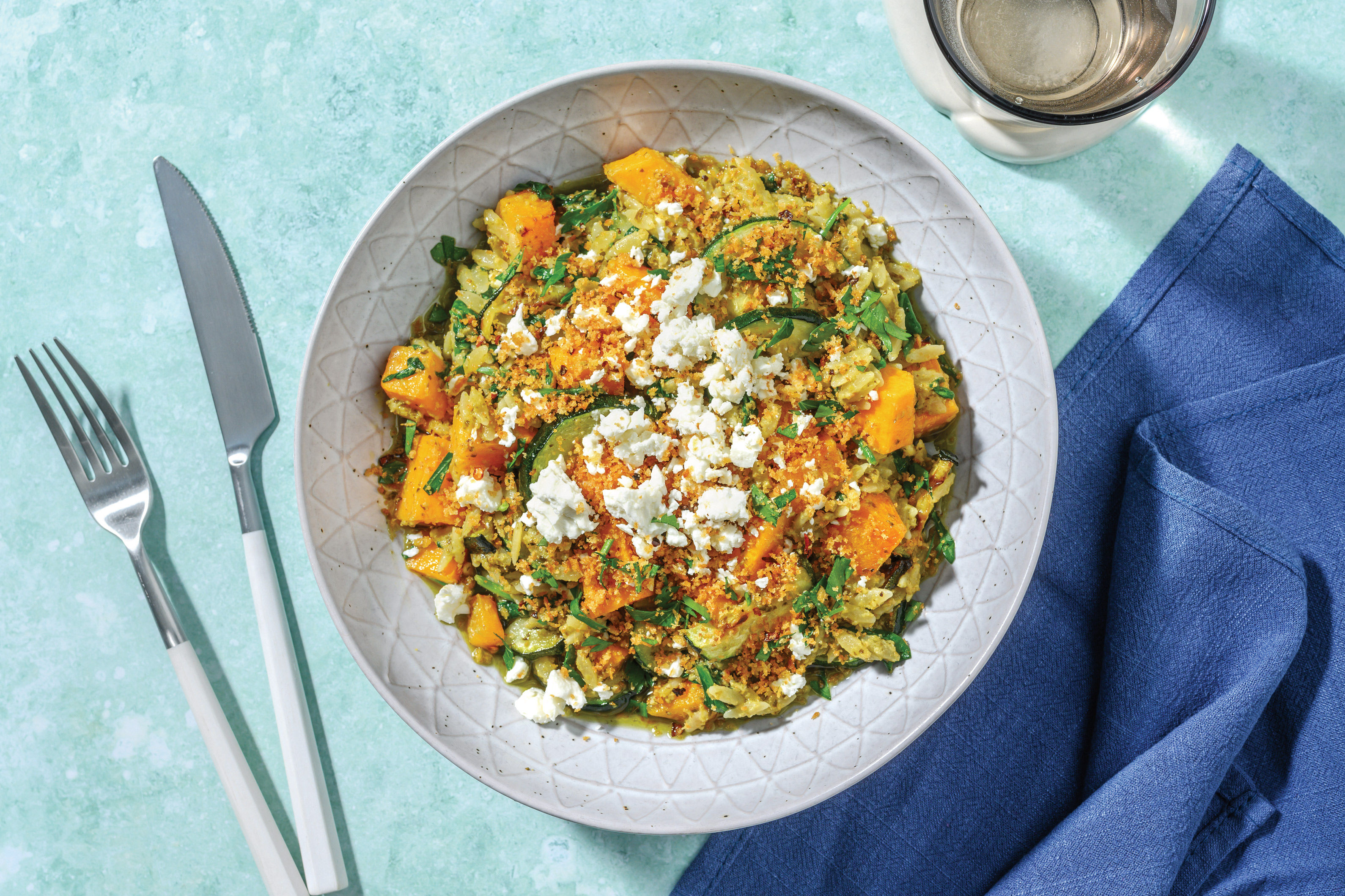 Basil Pesto & Roast Pumpkin Risoni Recipe | HelloFresh