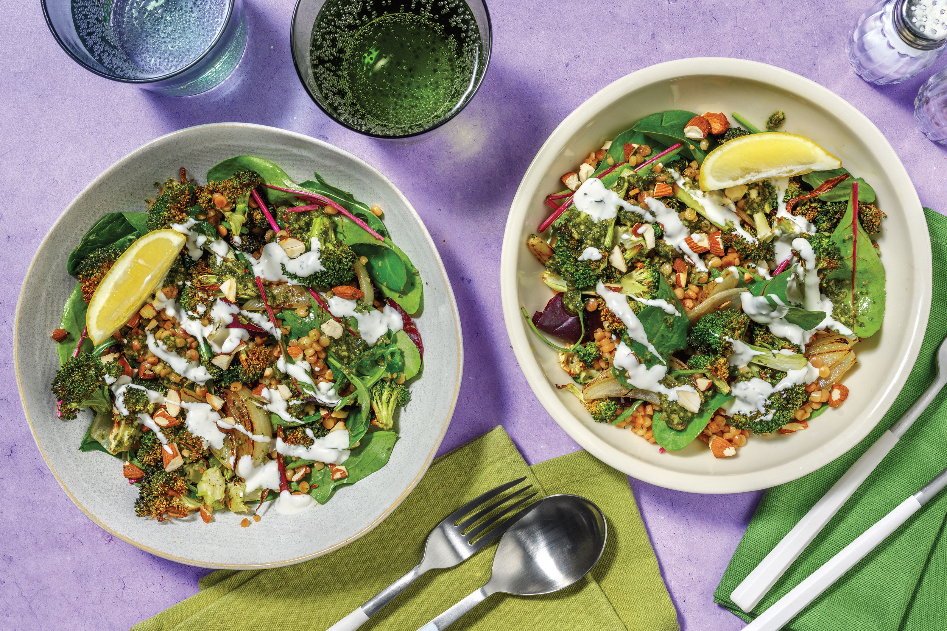 Roast Broccoli & Basil Pesto Pearl Couscous Recipe | HelloFresh