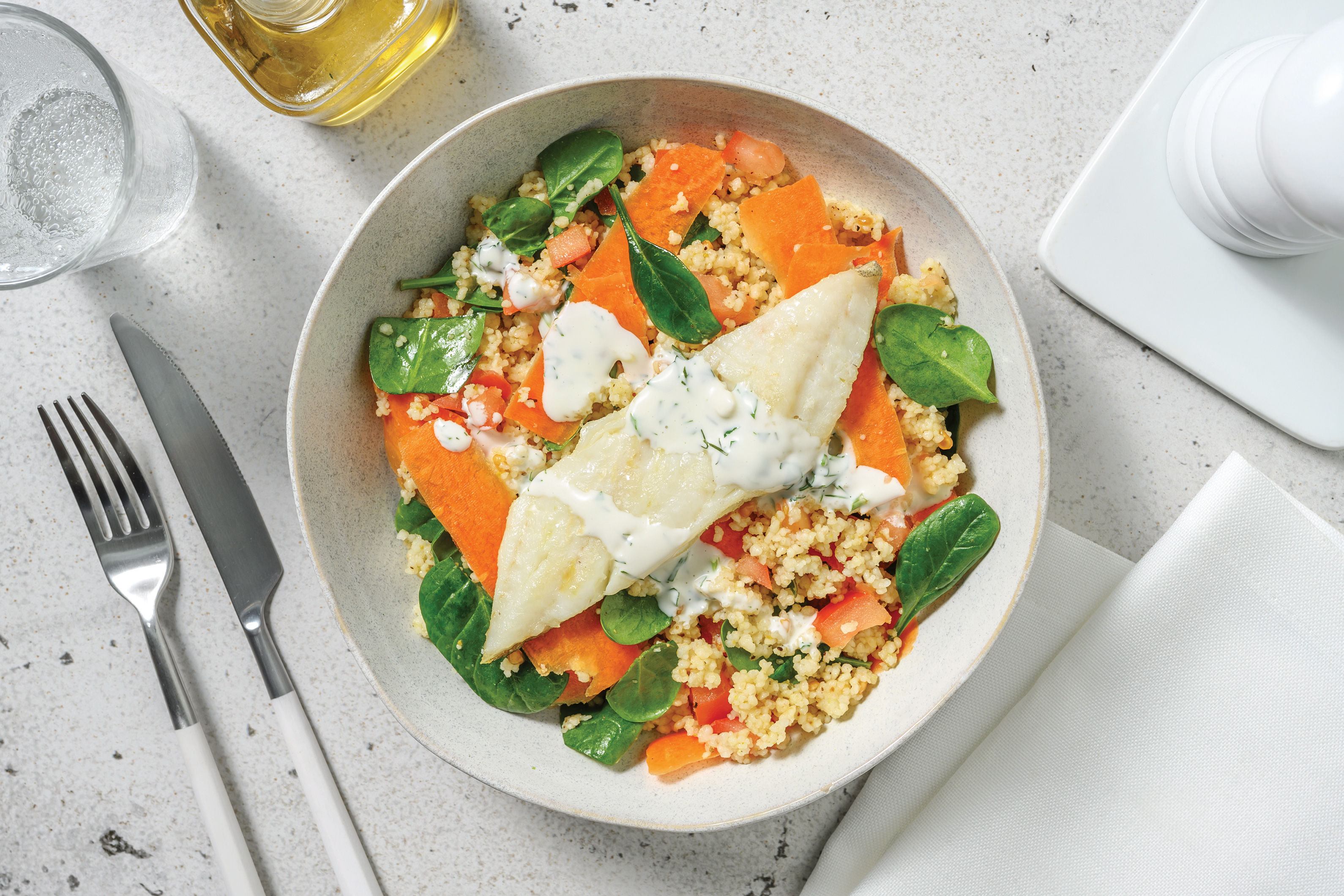 Easy Barramundi & Zesty Couscous Recipe | HelloFresh