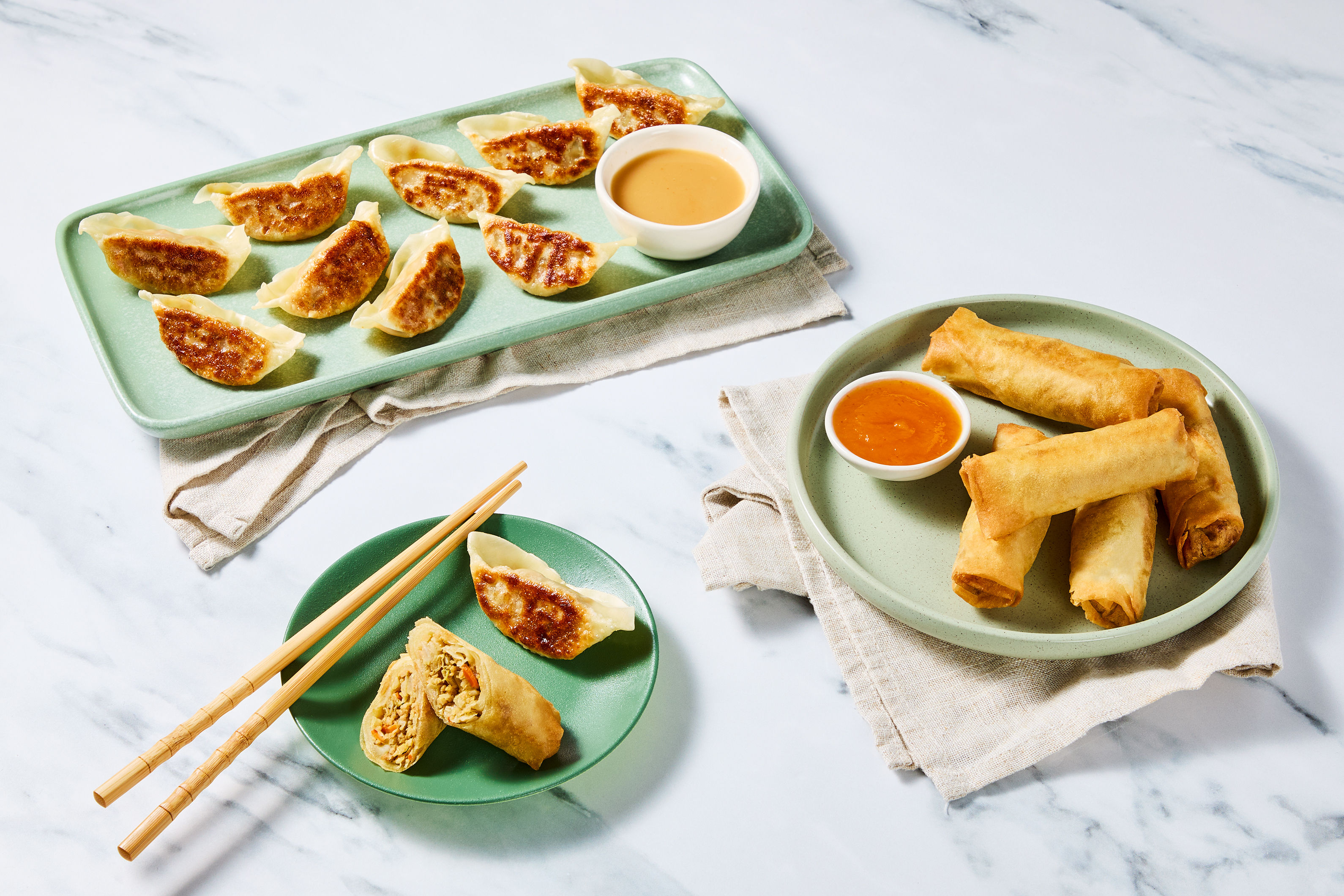 Veggie Dumplings & Veggie Spring Rolls Board Recipe | HelloFresh