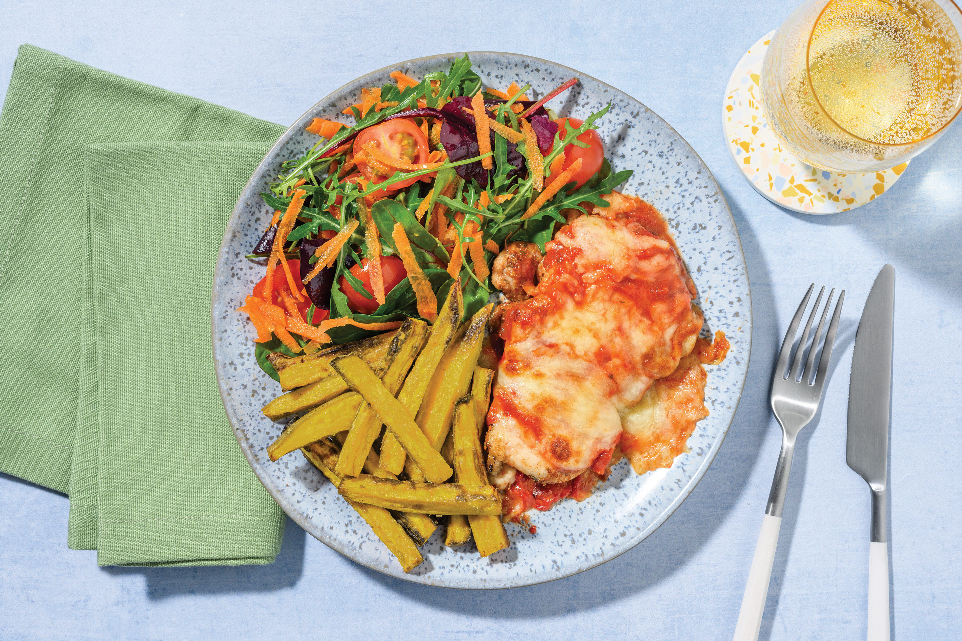 Cheesy Texan Chicken & Potato Fries Recipe | HelloFresh