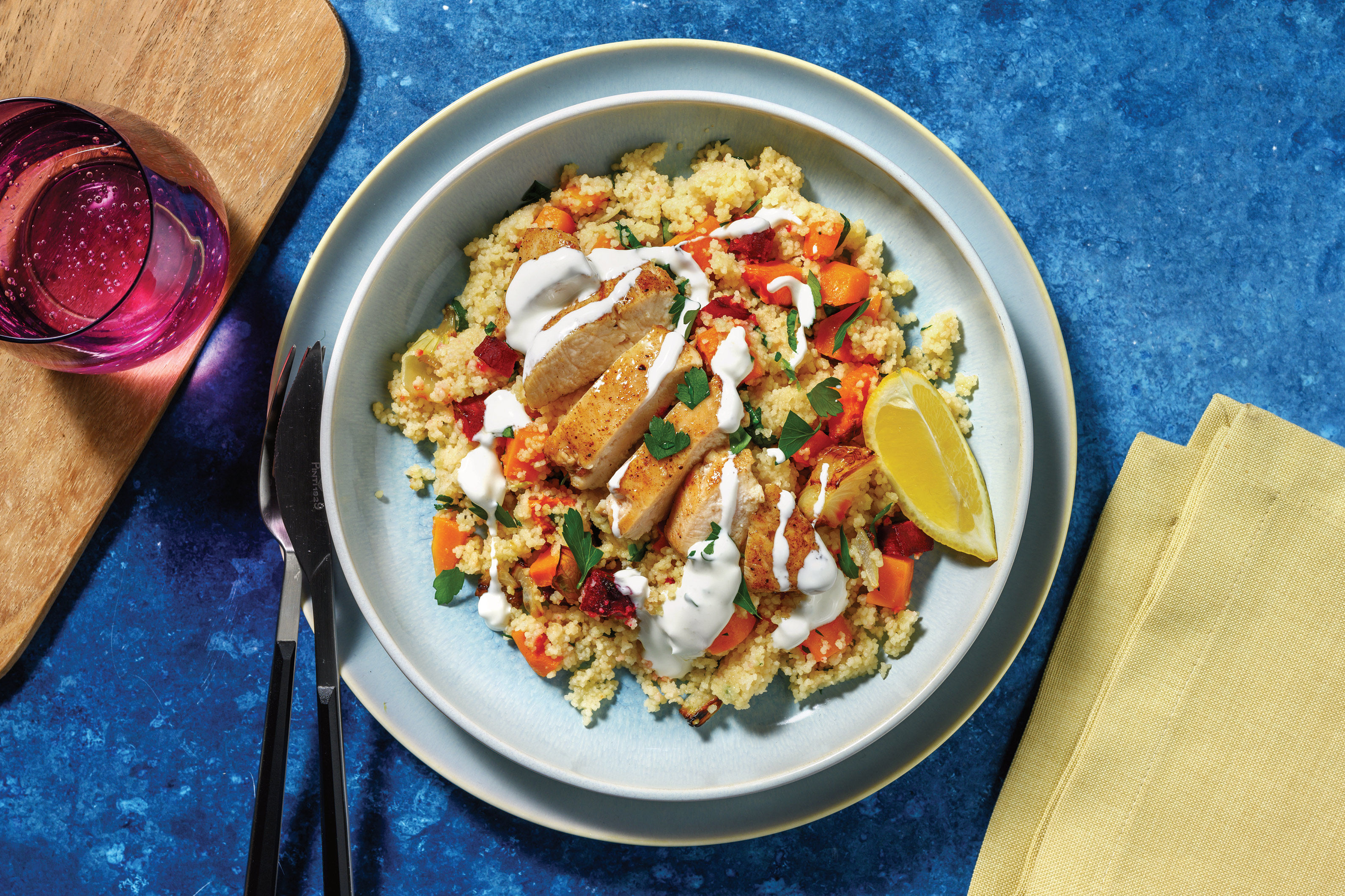 Middle Eastern Chicken & Veggie Couscous Recipe | HelloFresh
