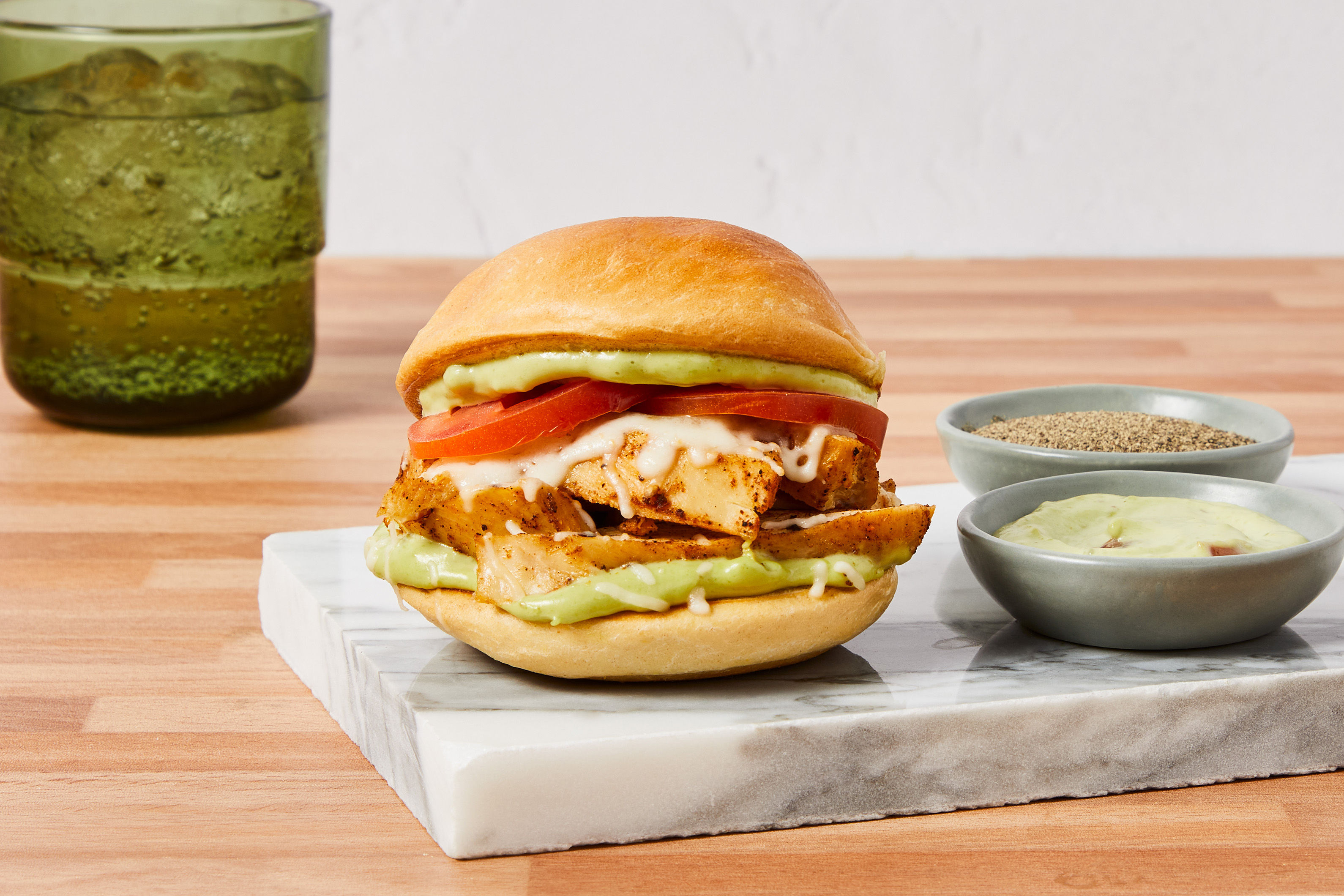 Cheesy Chicken & Guac Sandos Recipe | HelloFresh