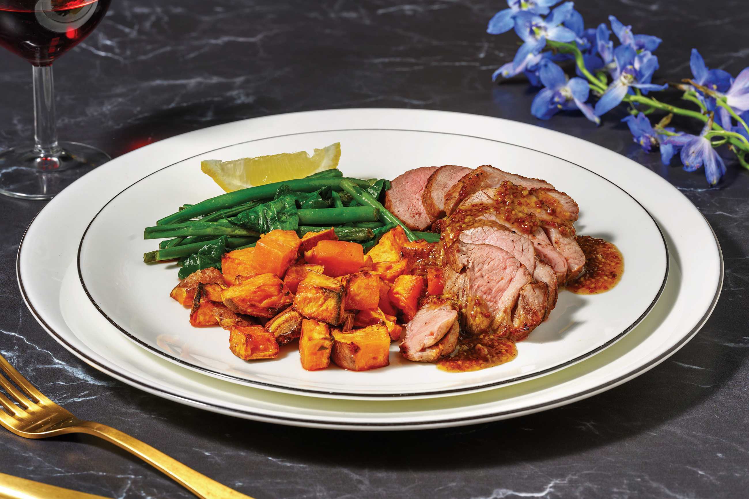 Honey-Mustard Glazed Lamb Backstrap Recipe | HelloFresh