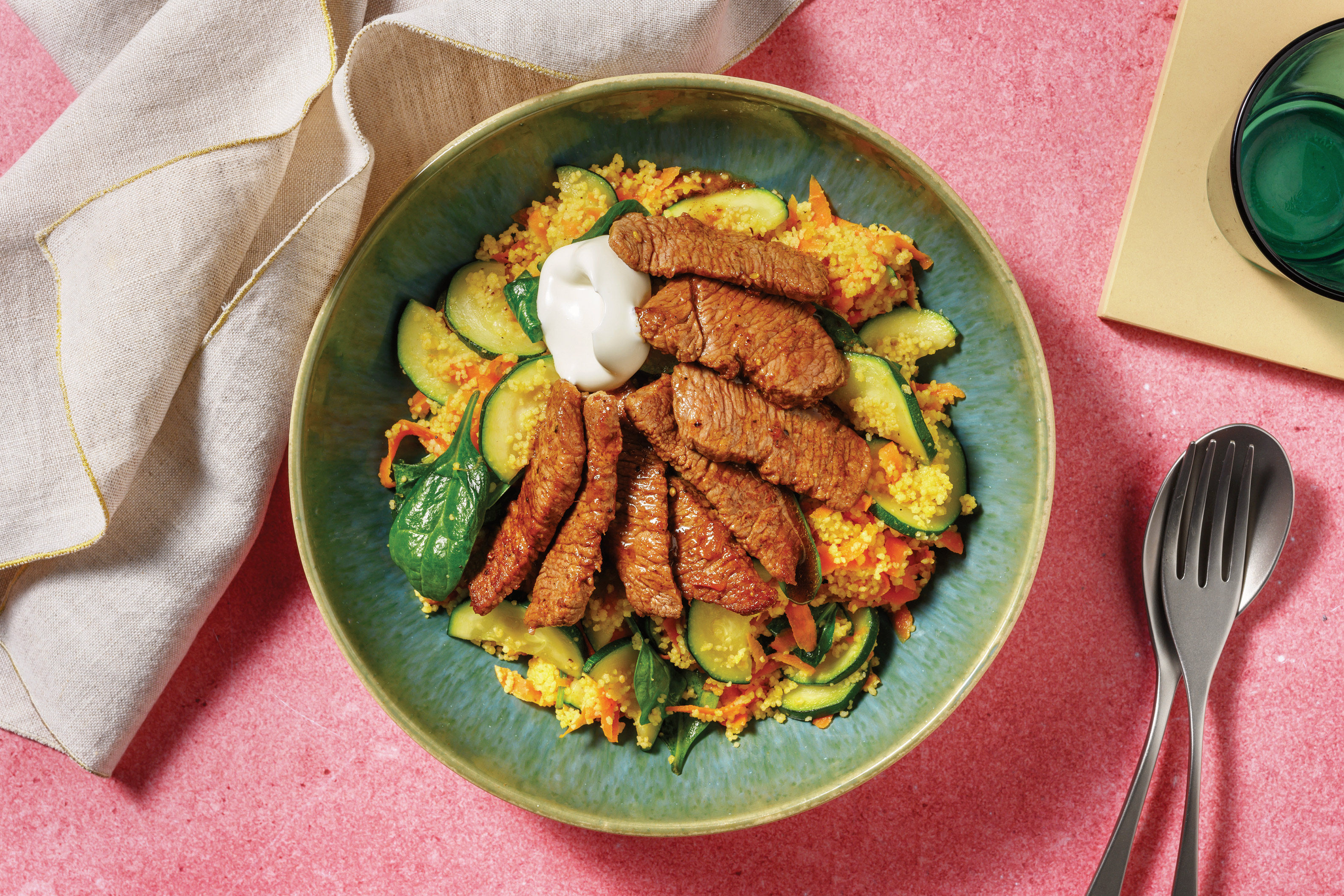 Sticky Moroccan Beef & Veggie Couscous Recipe | HelloFresh